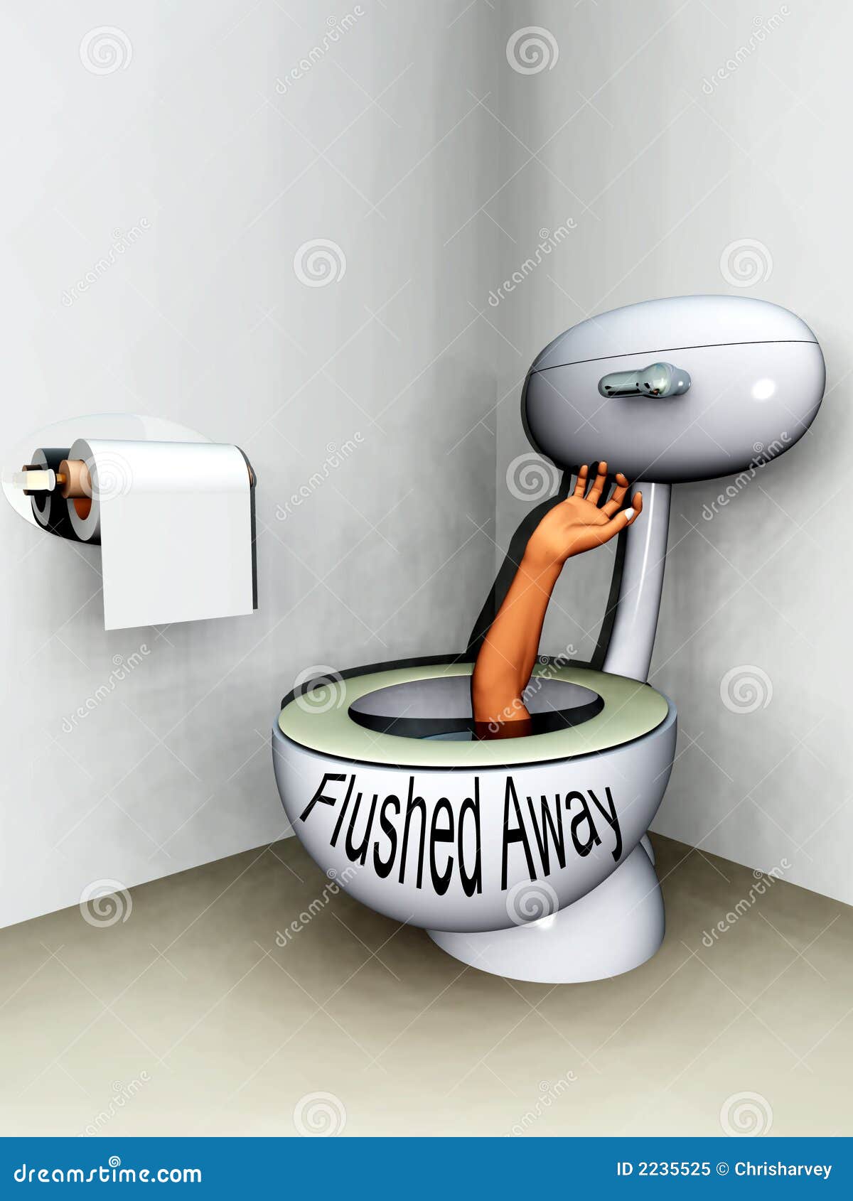 Flushed Away Royalty-Free Stock Photography | CartoonDealer.com #14284919