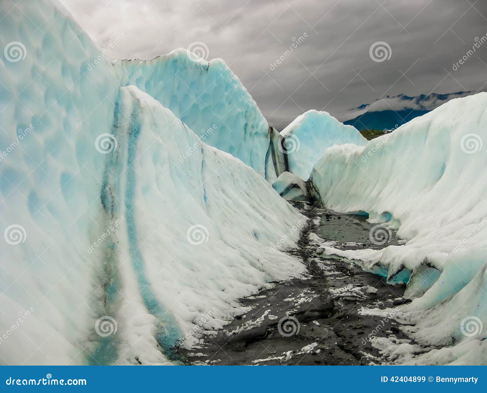 Fluss Innerhalb Des Matanuska-Gletschers, Alaska Stockbild - Bild von ...