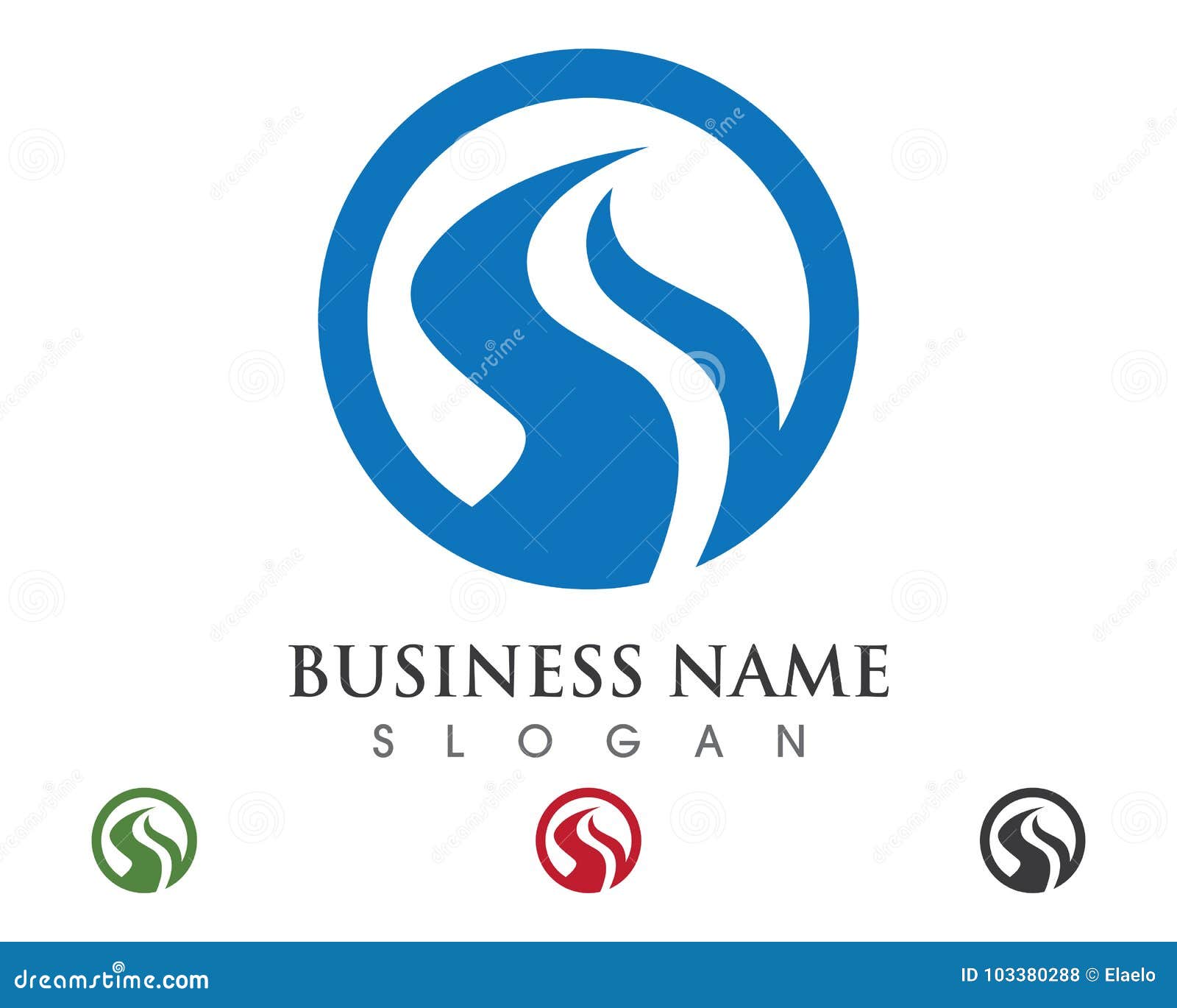 Fluss Logo Template vektor abbildung. Illustration von ozean - 103380288