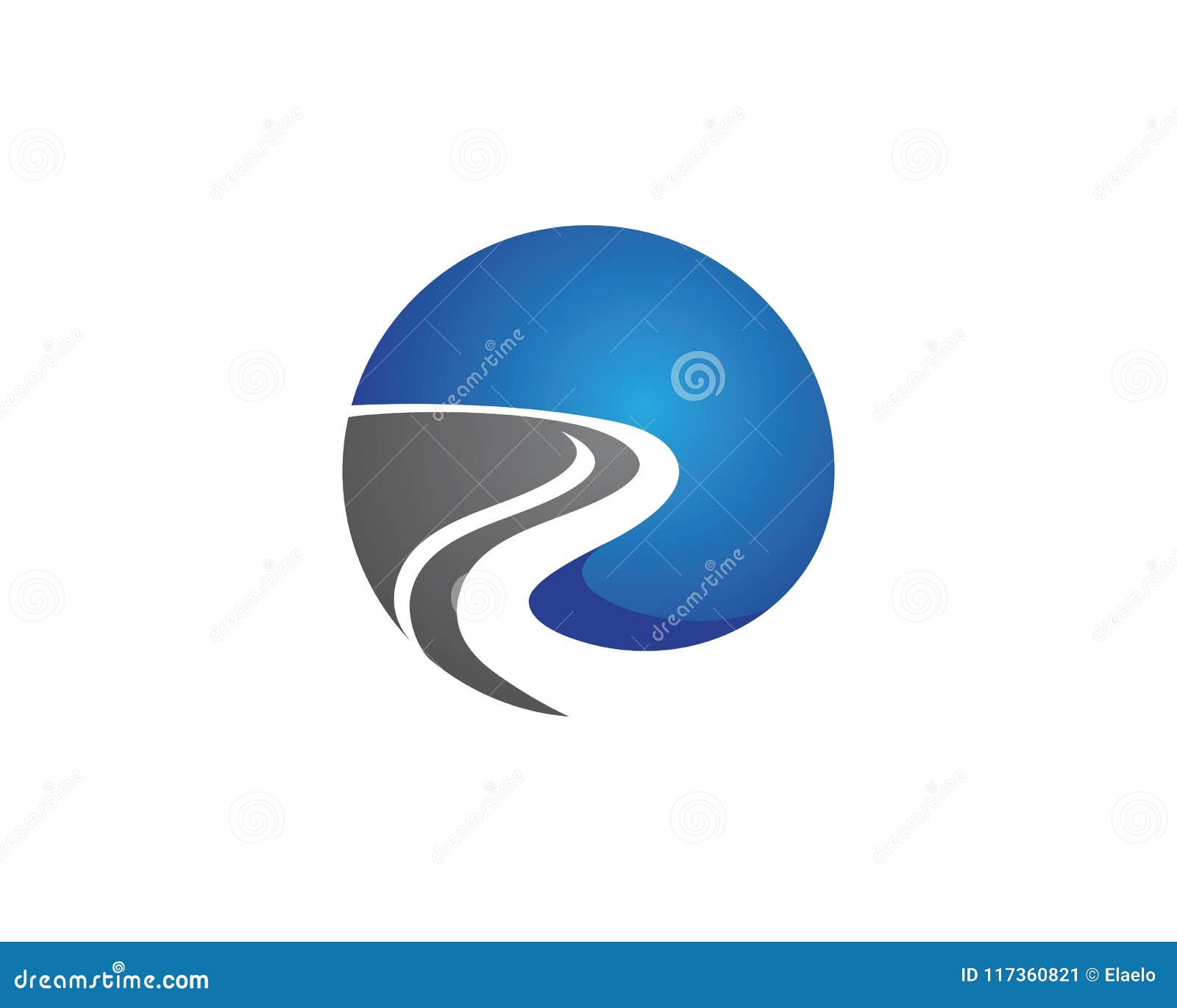 Fluss-Logo Template-Vektorikone Vektor Abbildung - Illustration von ...