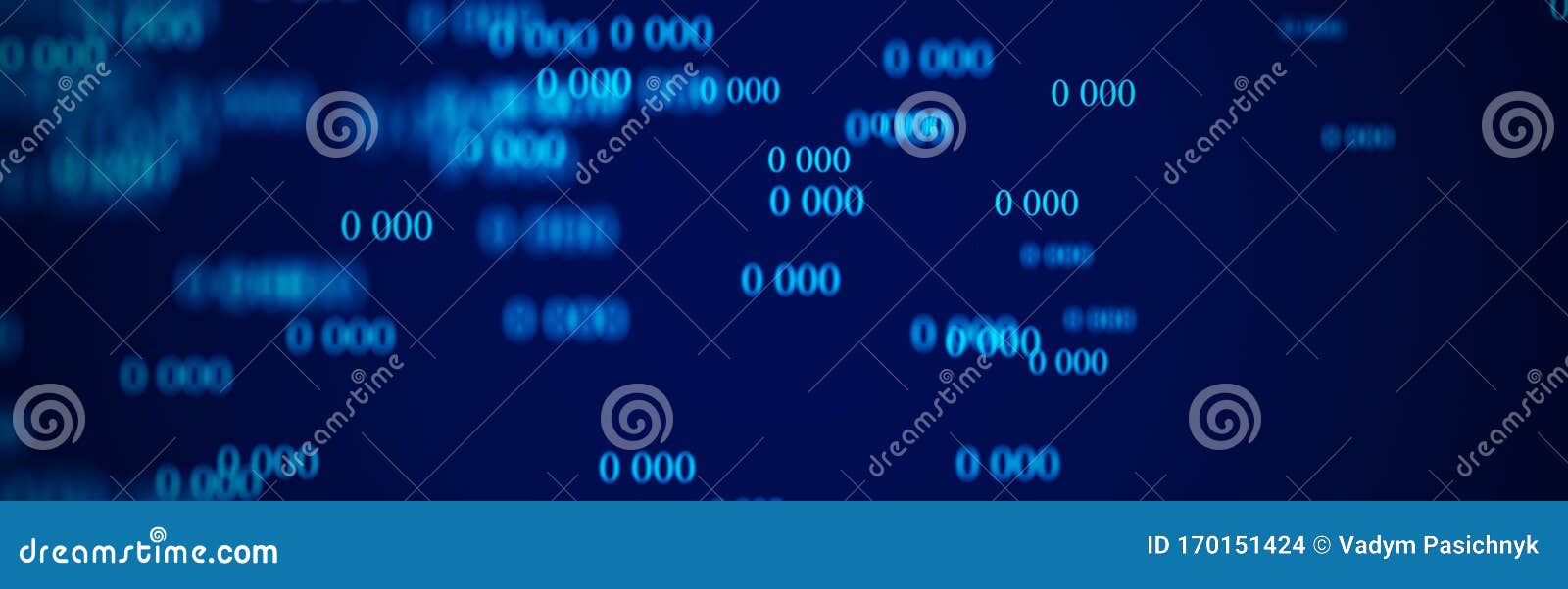 Flusso Di Zeri Matrice Di Sfondo Digitale Rendering 3D Sfondo Codice ...