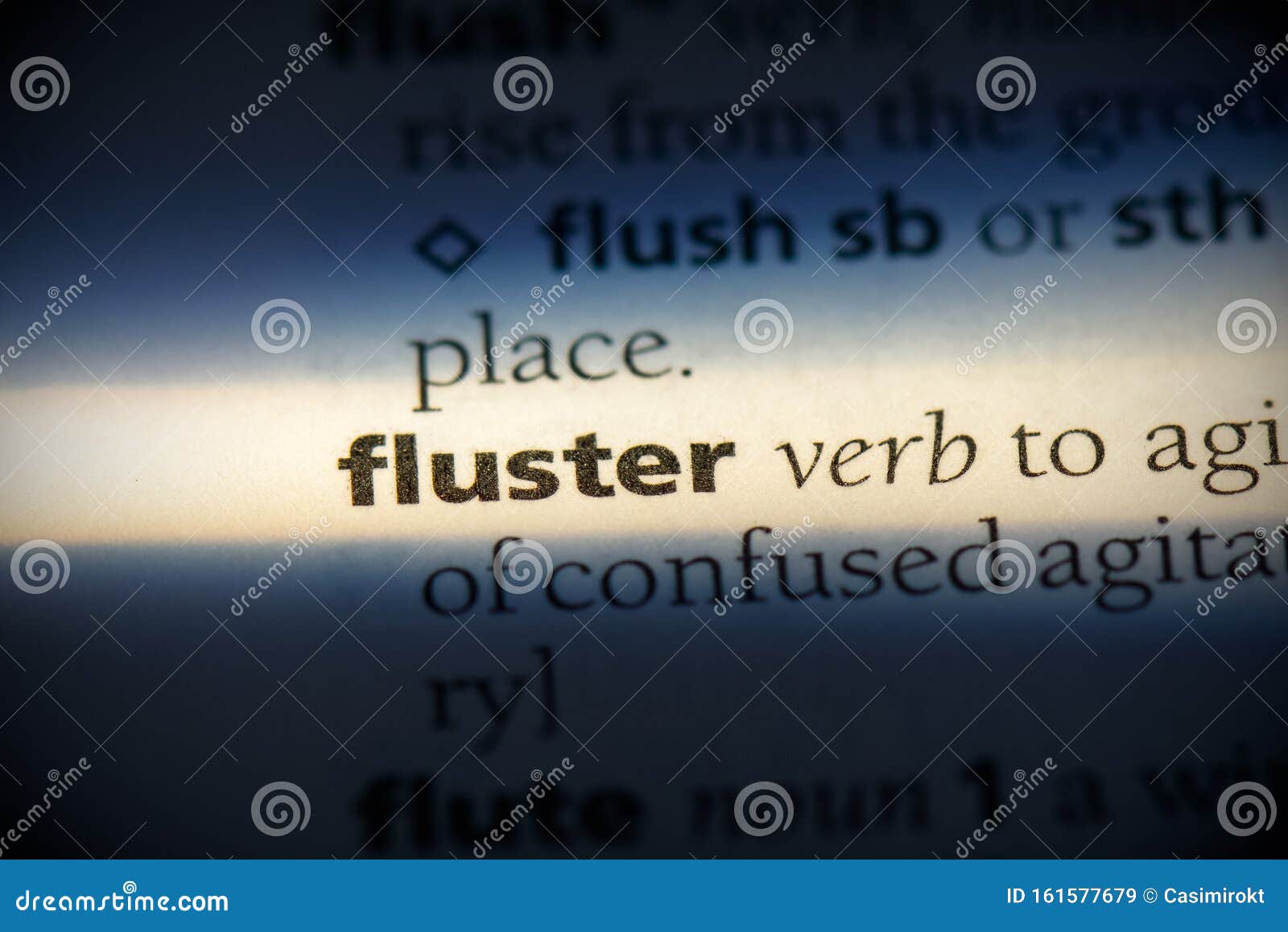 Fluster stock image. Image of text, meaning, language - 161577679