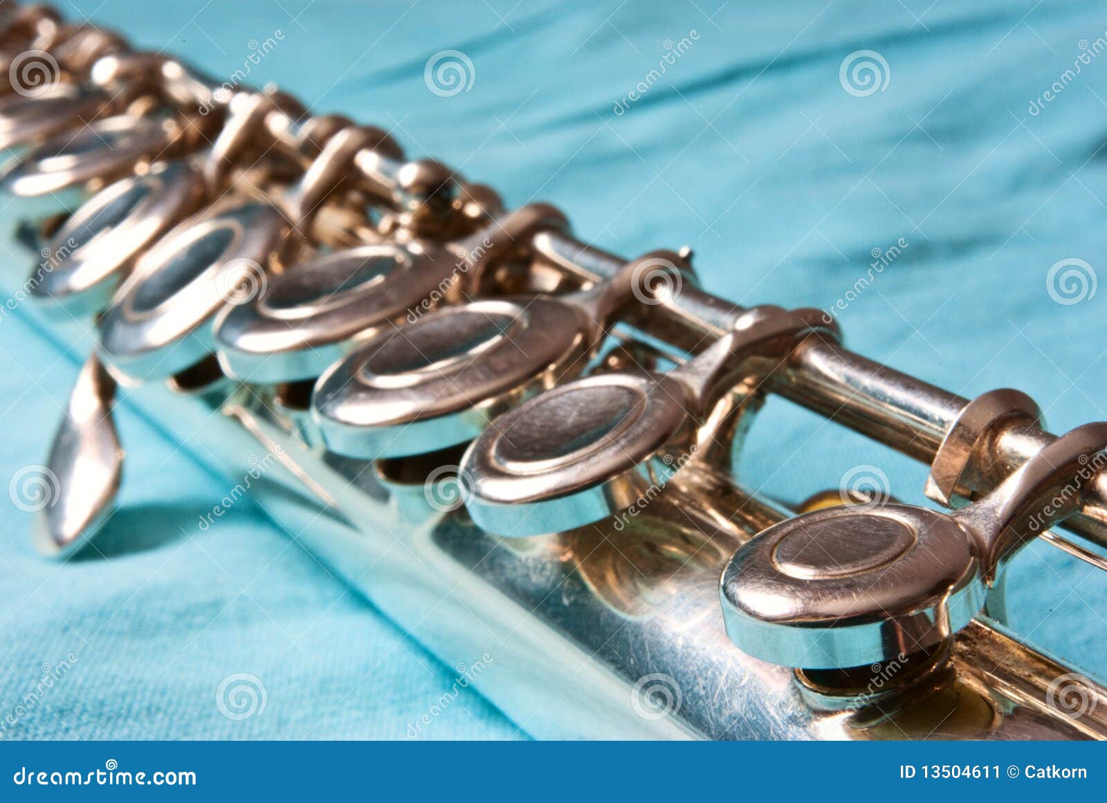Flute stock image. Image of musical, flute, silver, sound - 13504611