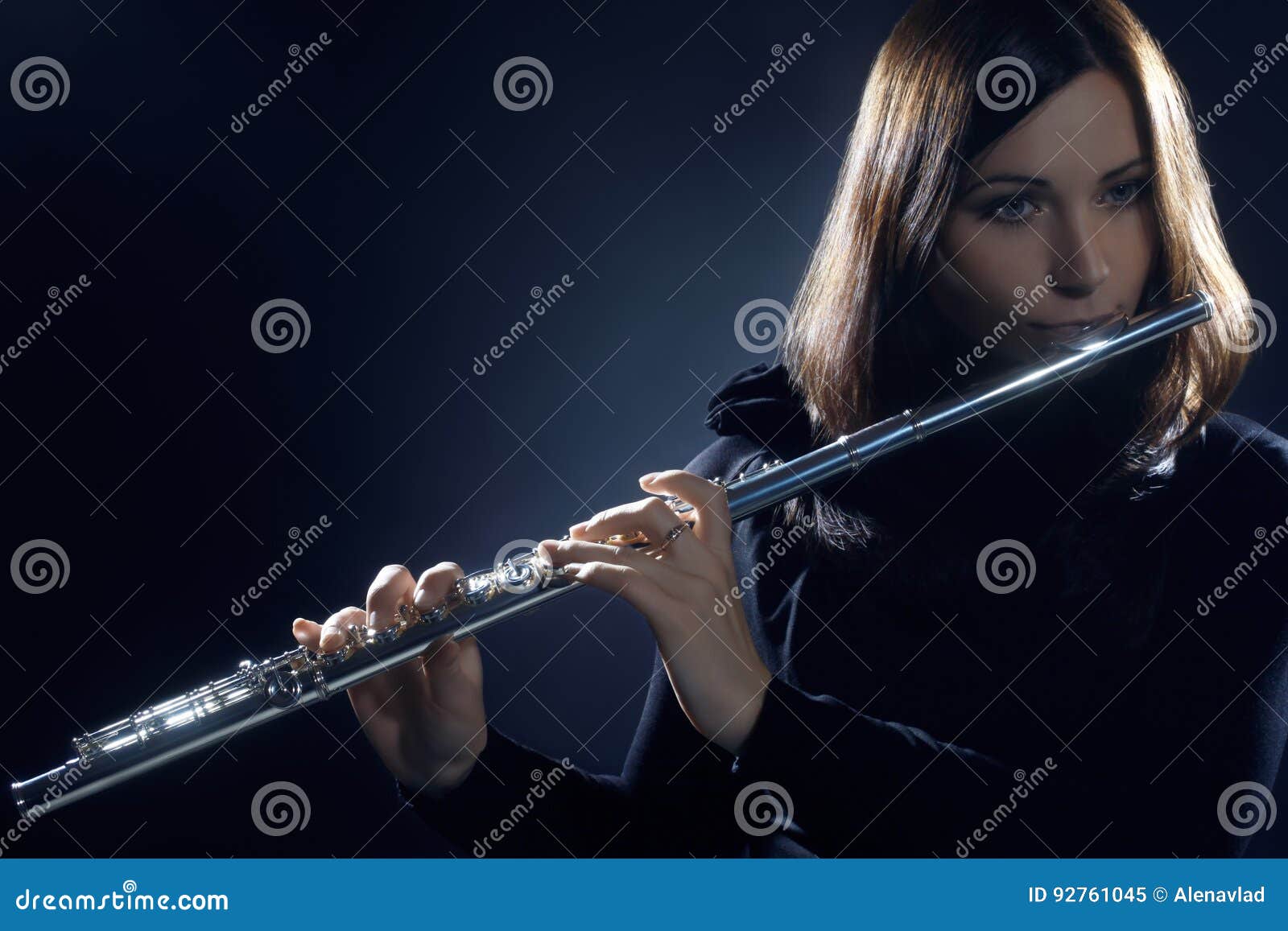 Flute closeup stock image. Image of performance, artistic - 92761045
