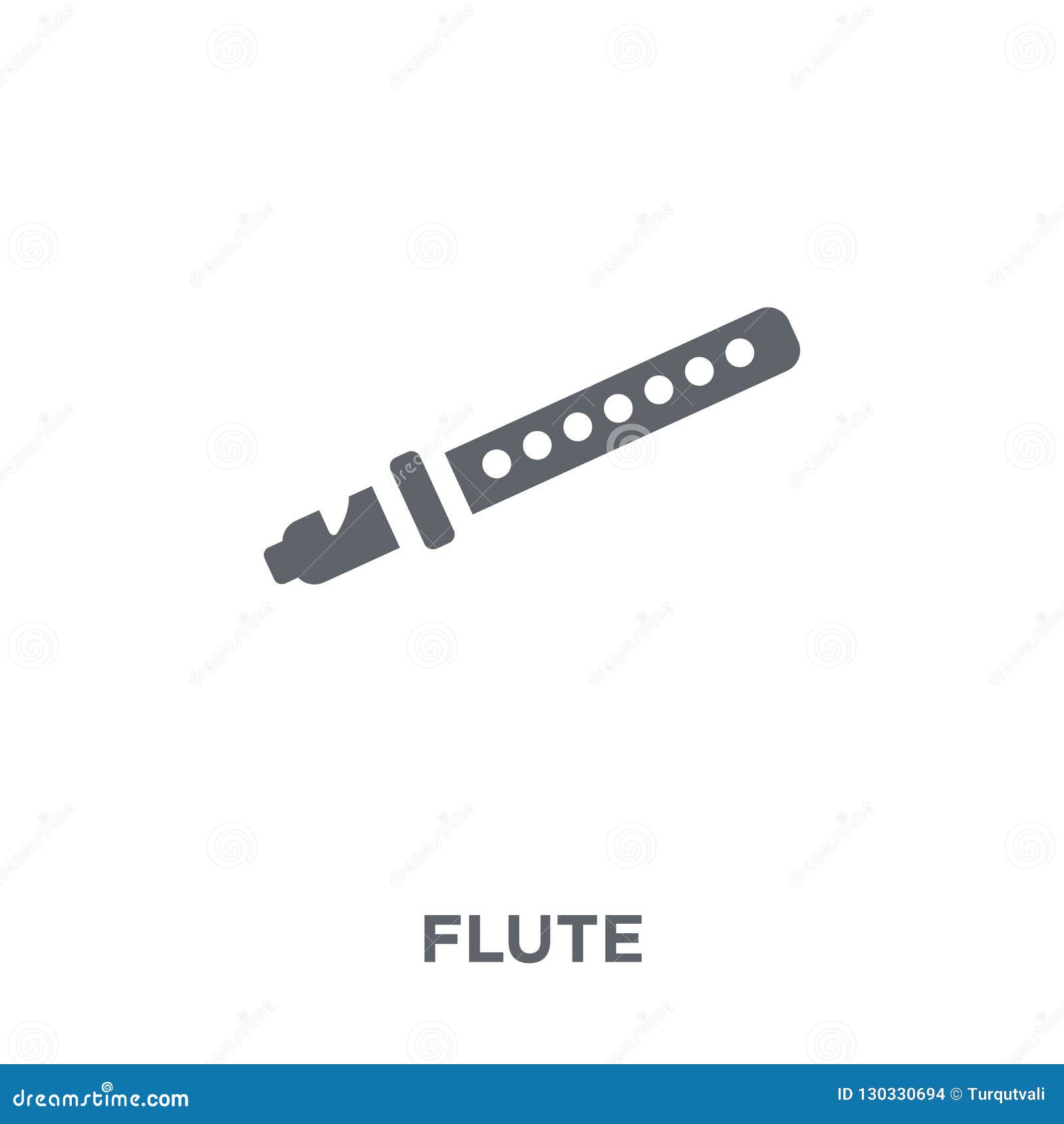 Flute Icon From Collection. Stock Vector - Illustration of flute ...