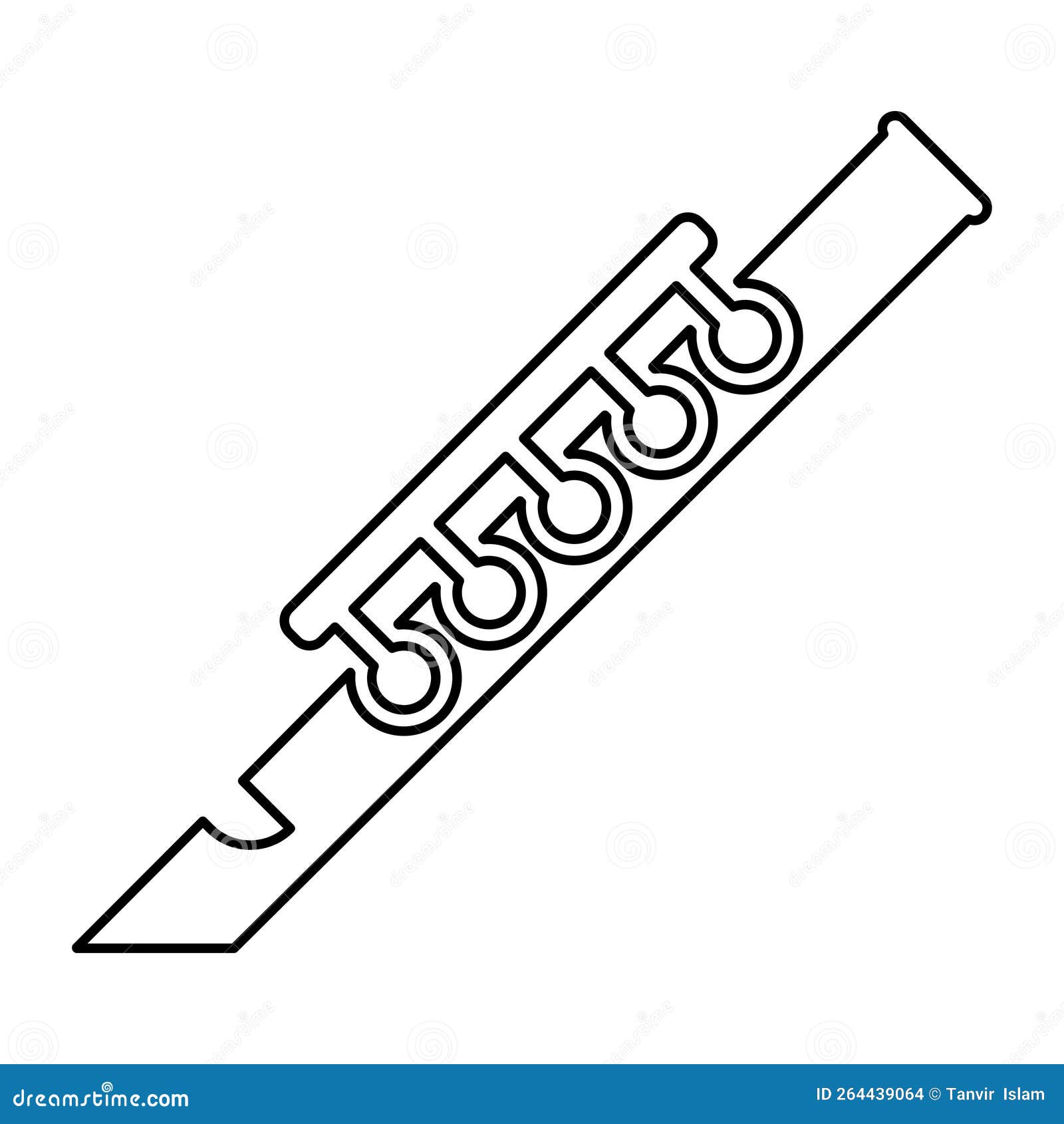 Flute Icon in Line Style stock vector. Illustration of style - 264439064