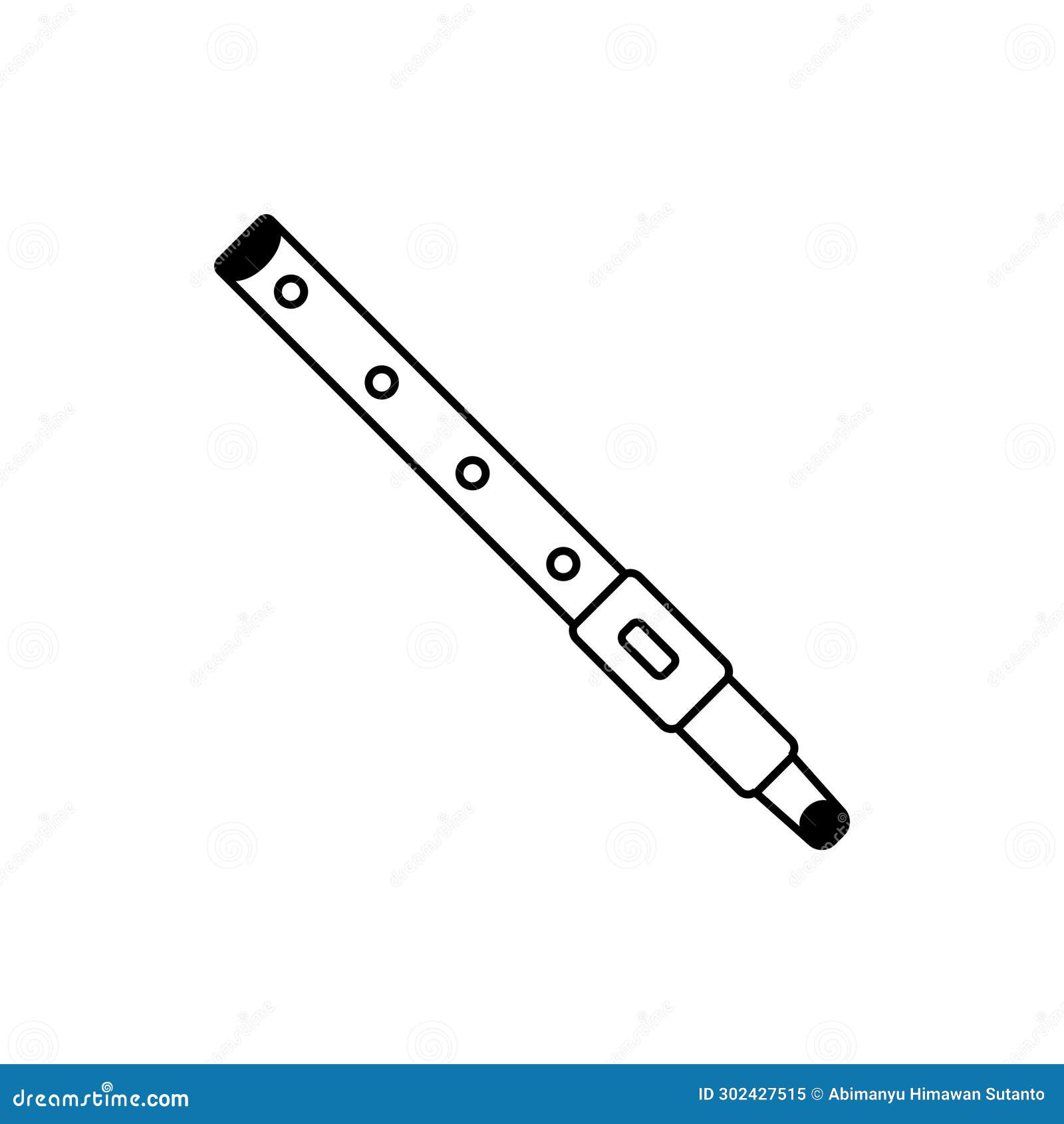 Flute icon vector template stock vector. Illustration of outline ...