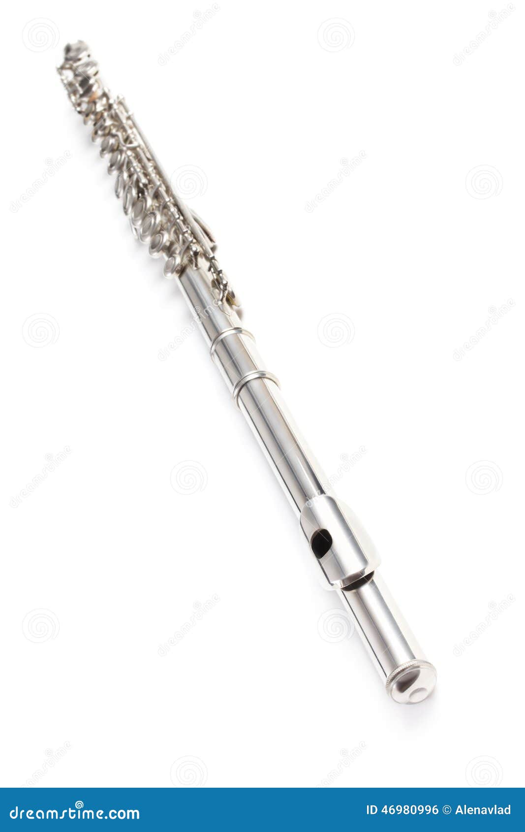 Flute isolated stock photo. Image of flutist, close, artistic - 46980996