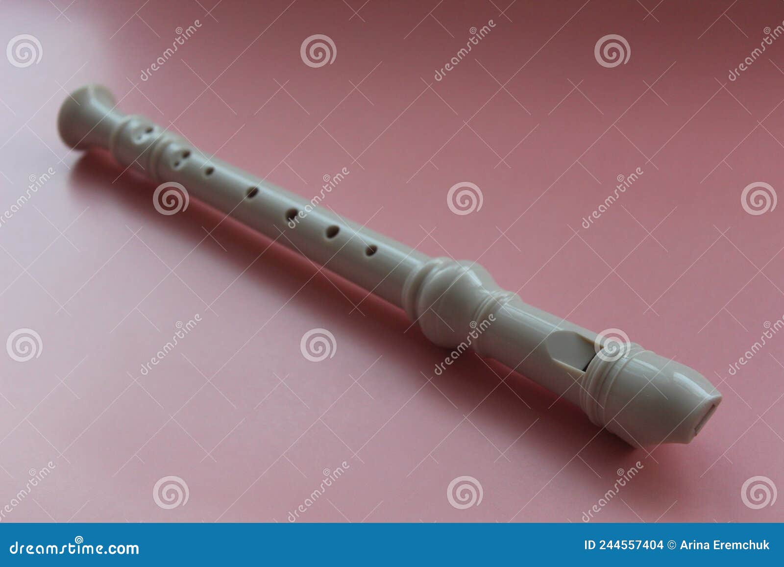 Flute, musical instrument stock photo. Image of pink - 244557404