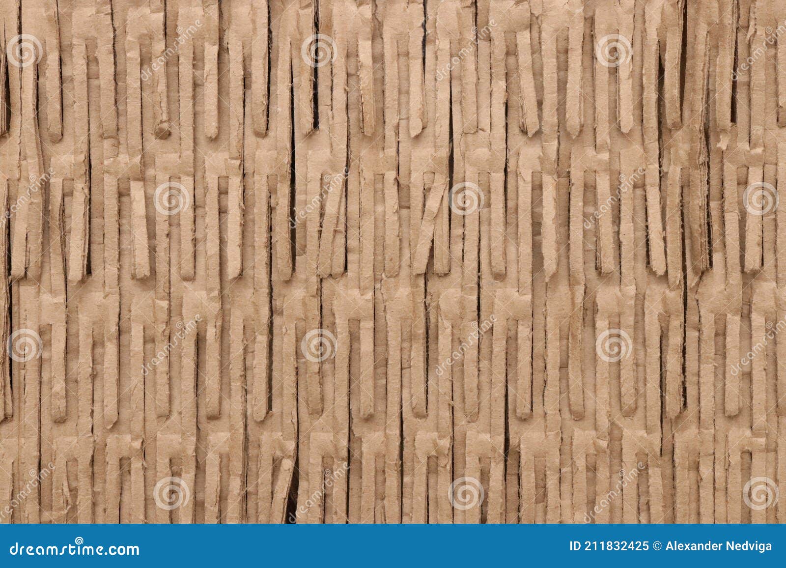 Fluted Paper Backdrop. Corrugated Cardboard Filling Background. Royalty ...