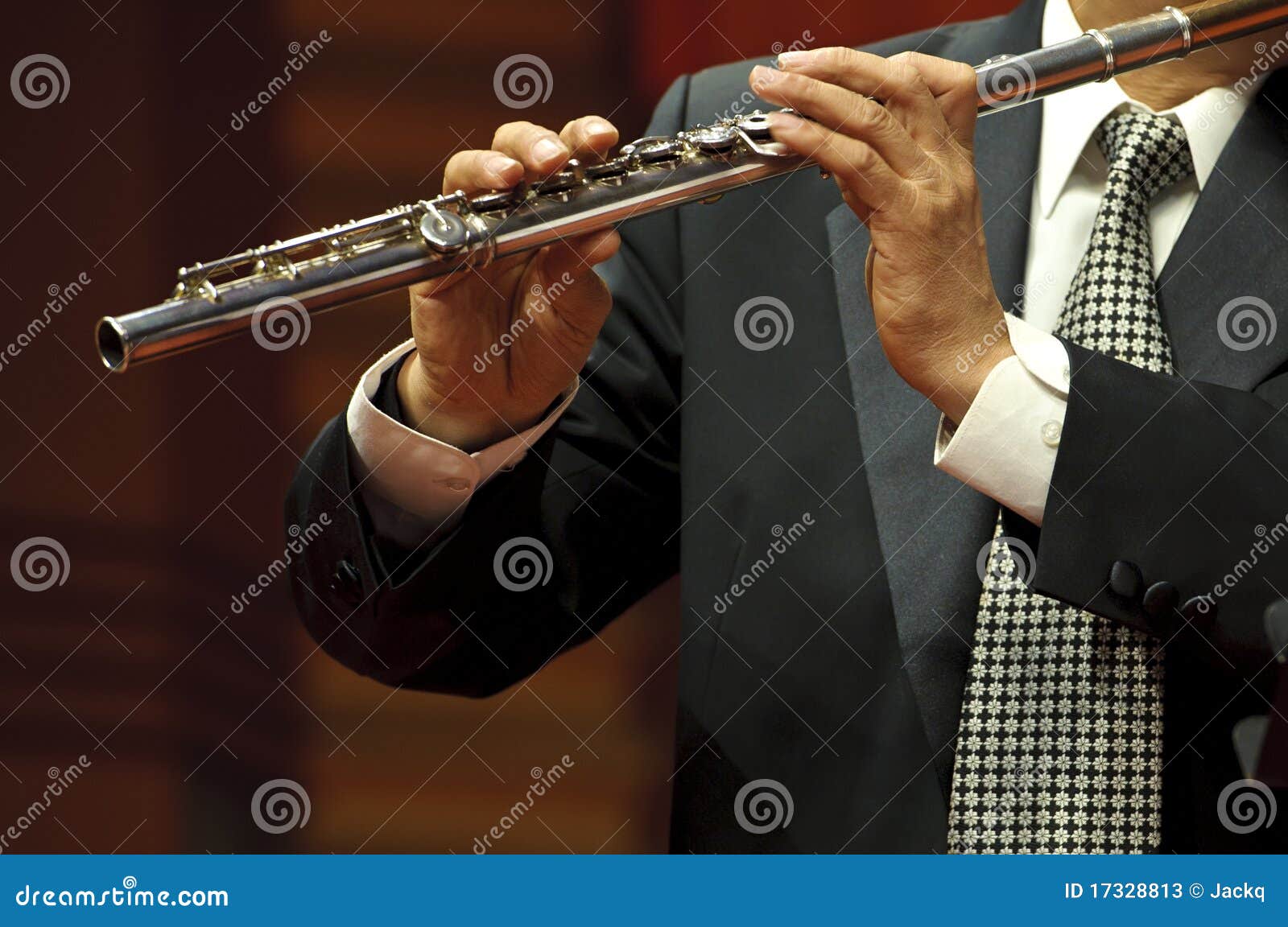 Flutist on concert stock image. Image of grand, skill - 17328813