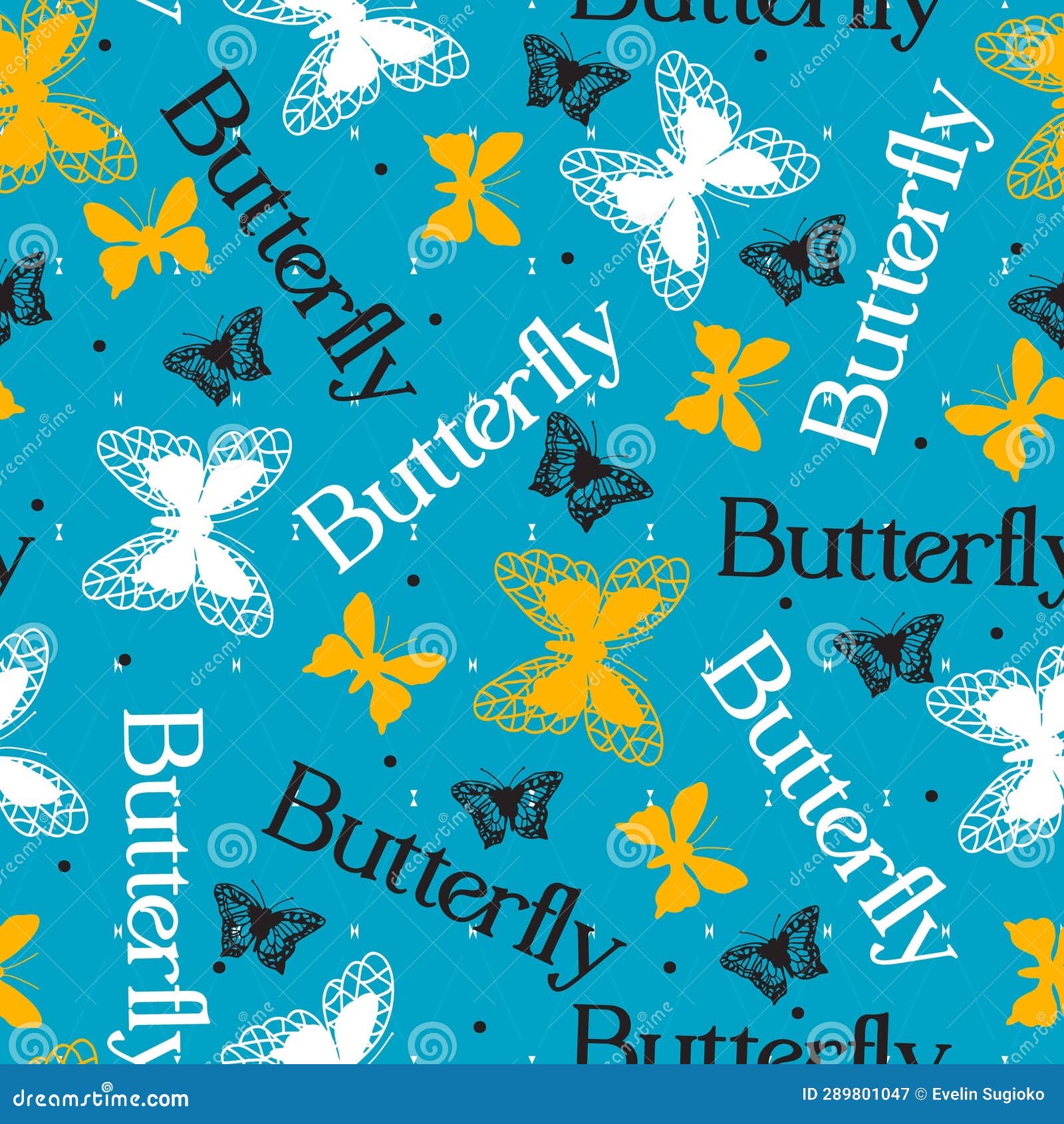 Fluttering Butterfly Wings on Ebony Vector Pattern Stock Illustration ...