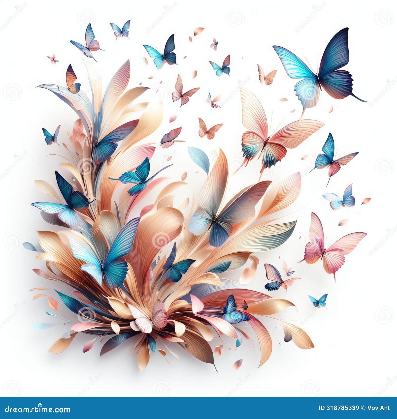 89 80. Fluttering Effect_ a Fluttering, Animated Motio Stock ...