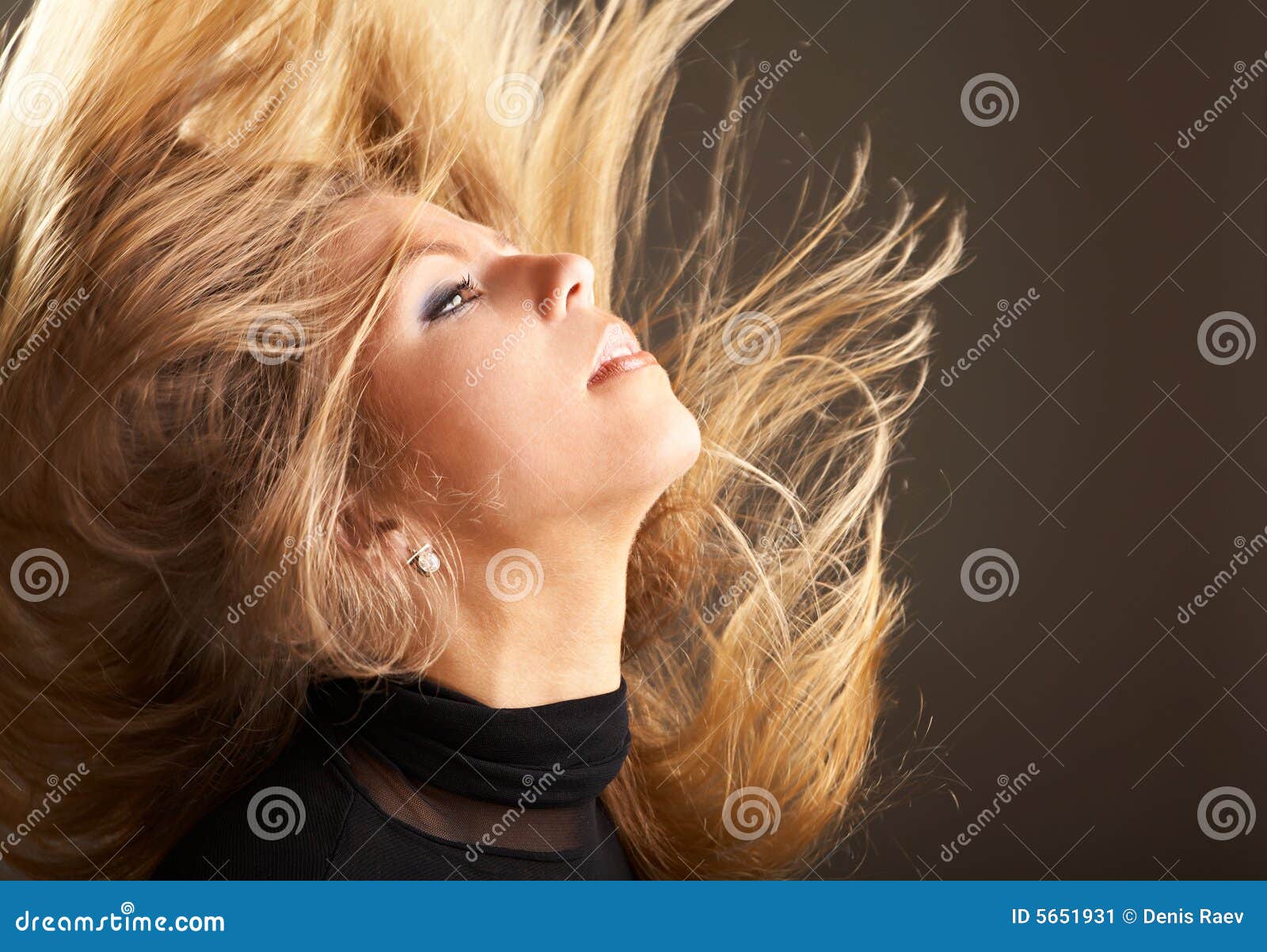 Fluttering hair stock image. Image of beauty, motion, enjoyment - 5651931