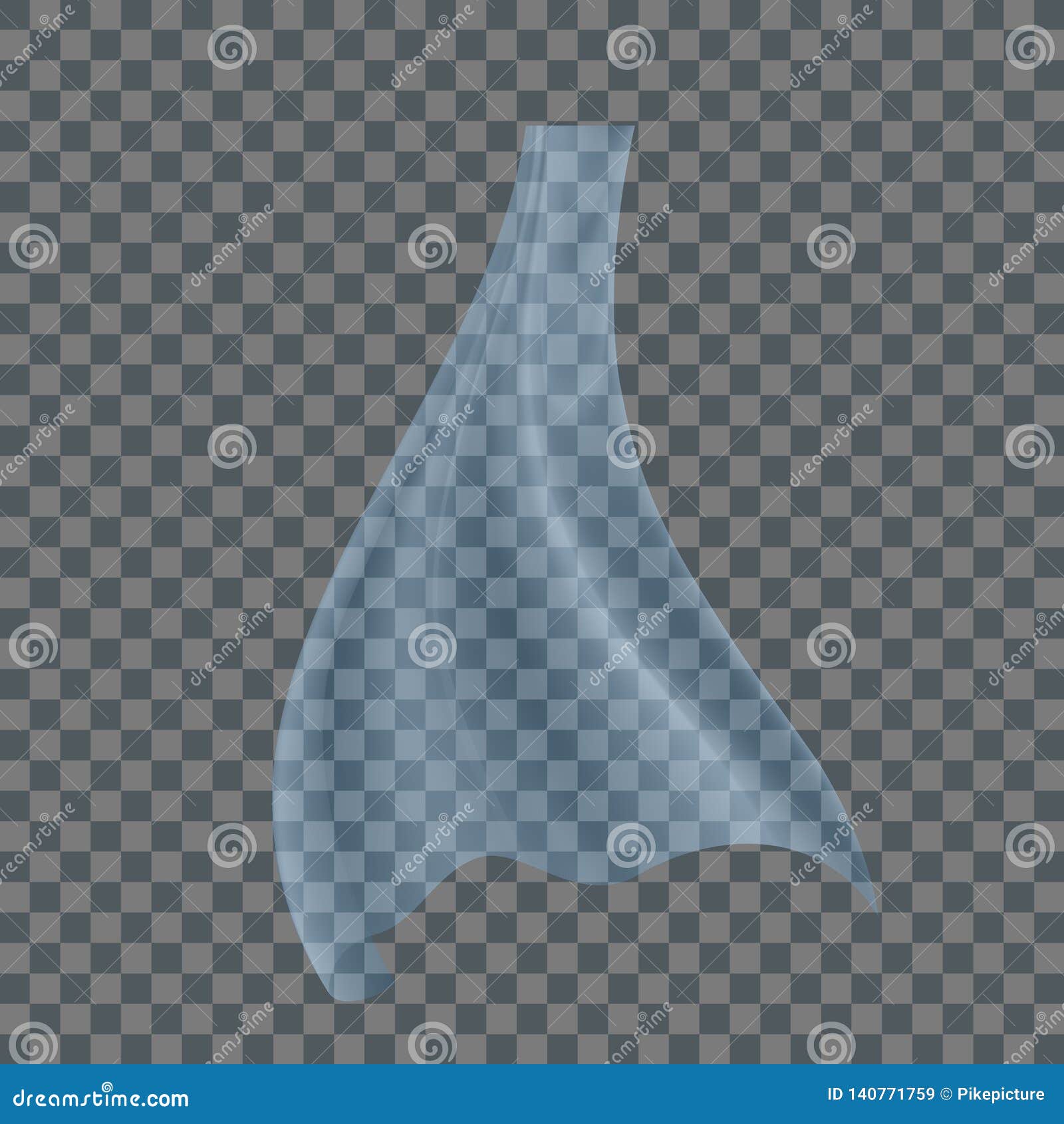 Fluttering White Cloth Vector. Textile Design. Interior Drapery ...