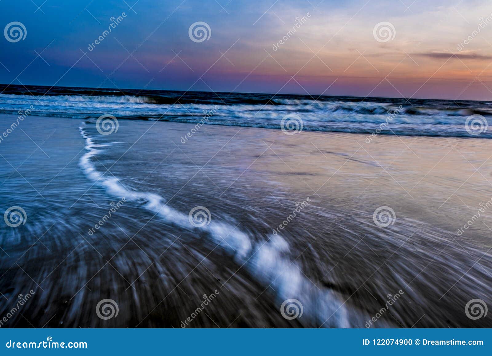 Fluxo De Contraste Da Cor Do Mar Foto de Stock - Imagem de praia ...