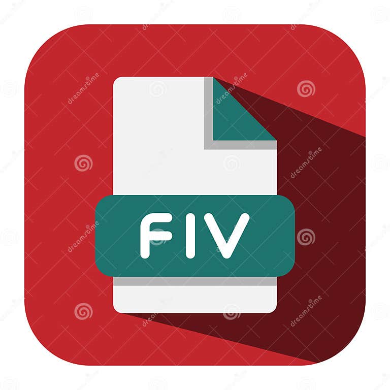 Flv File Type Flat Icon. Video Extension Designed for Web and ...
