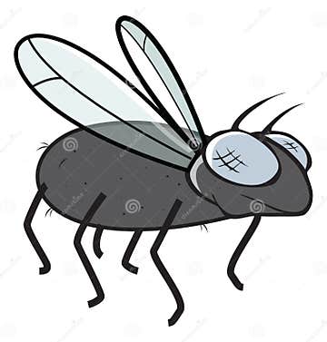Fly stock vector. Illustration of vector, insect, cartoon - 16333701