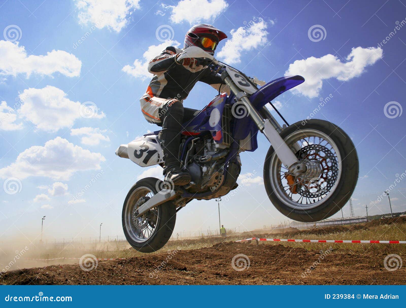 Fly stock photo. Image of show, cloud, motorbike, jump - 239384