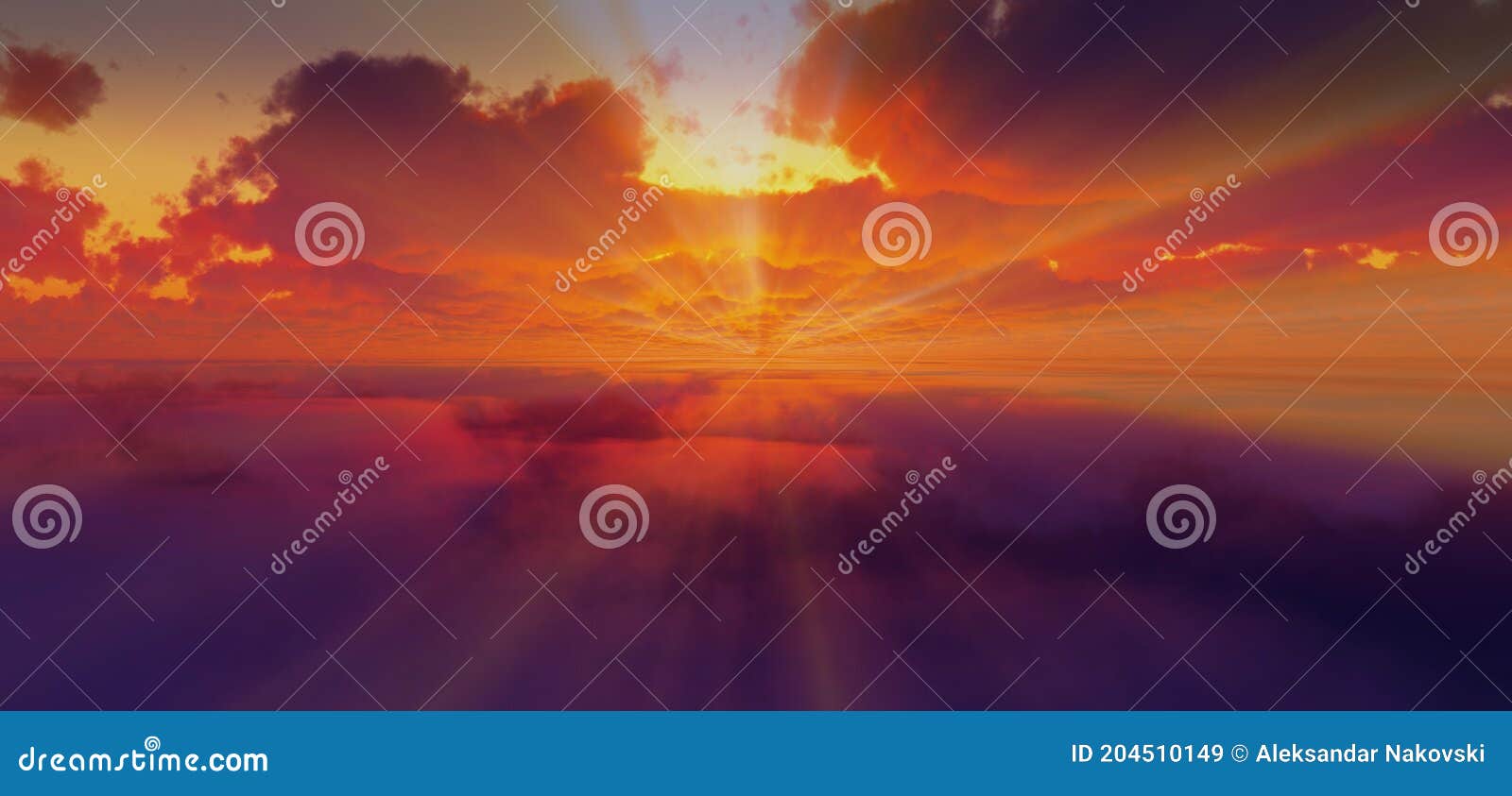 Fly above clouds sunset stock image. Image of freedom - 204510149