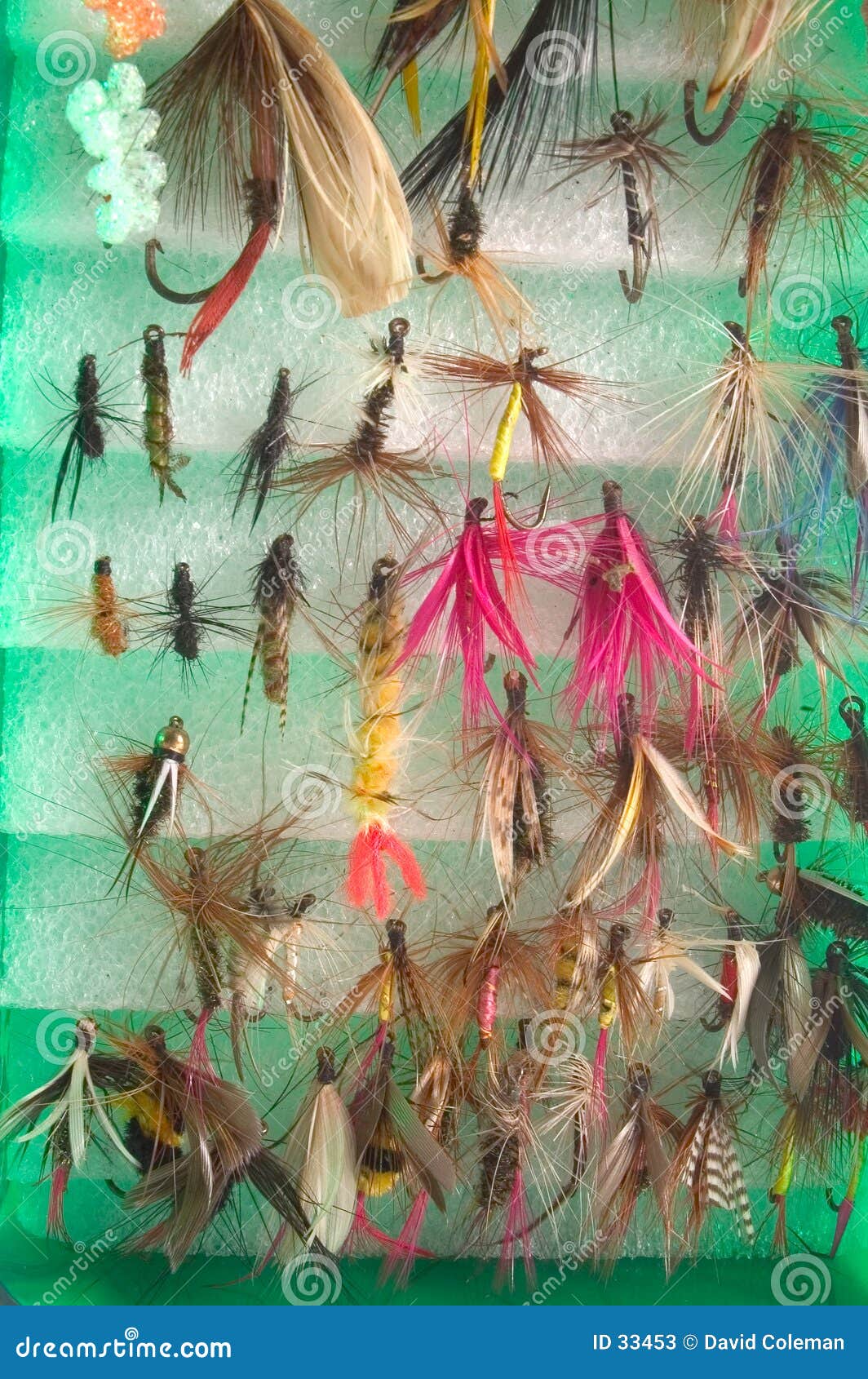 Fly Assortment stock image. Image of feathers, fishing, bait - 33453