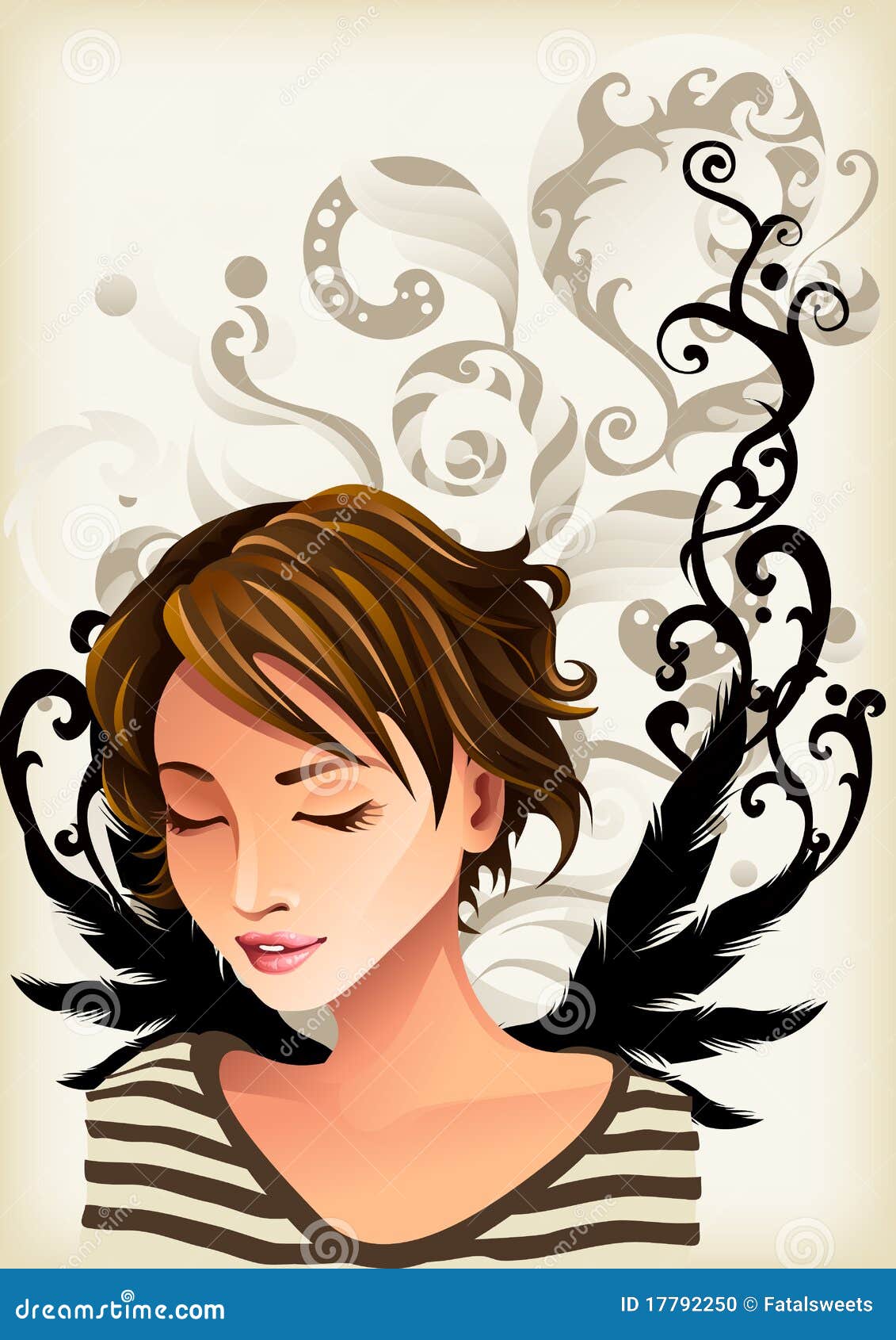 Fly away stock illustration. Illustration of relax, wings - 17792250