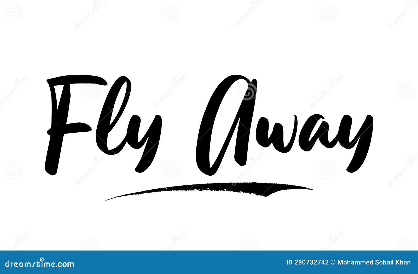 Fly Away Typography Lettering Text Vector Design Quote Stock Vector ...