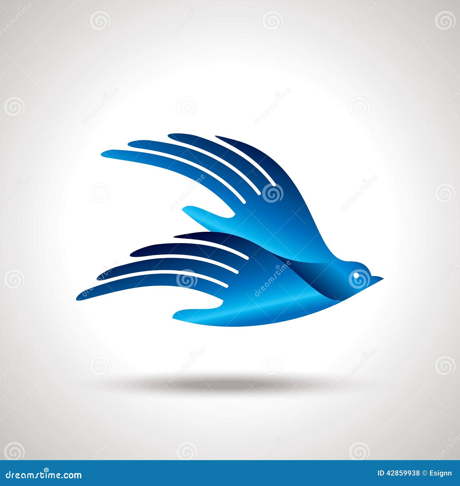 Fly of Bird To Hand. Creative Idea Stock Vector - Illustration of ...