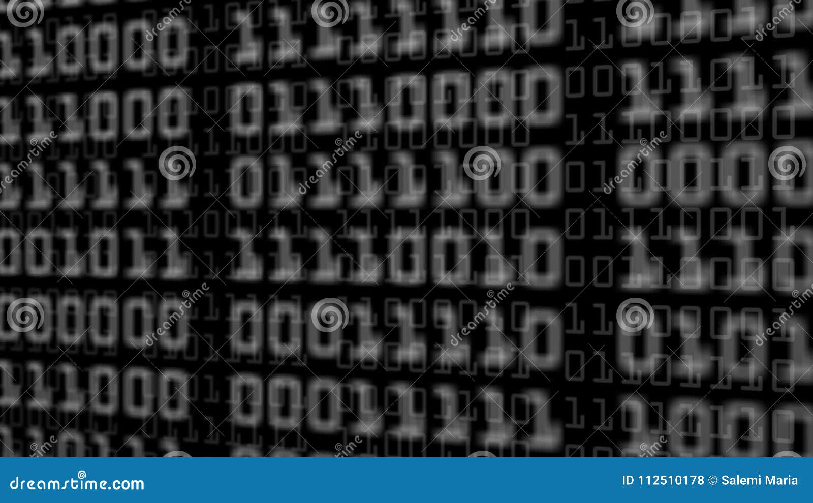 Fly through of Blocks of Binary Numbers Stock Footage - Video of ...