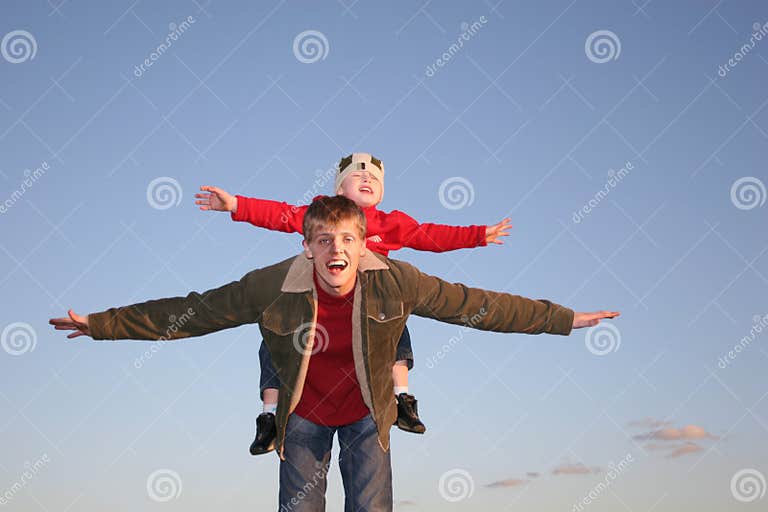 Fly boy stock photo. Image of infant, outdoor, male, exercise - 1259632