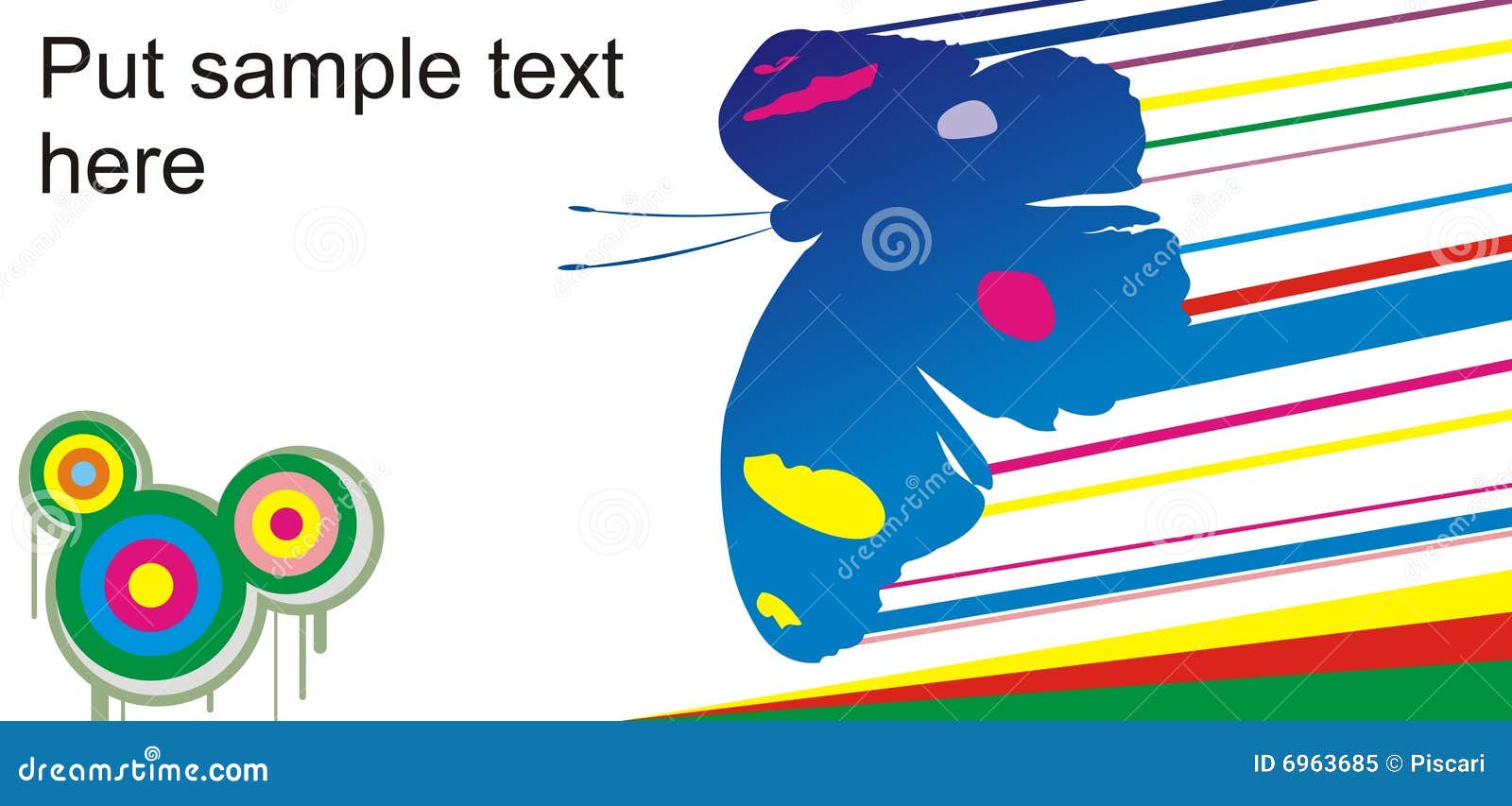 Fly card stock vector. Illustration of gift, cover, artistic - 6963685