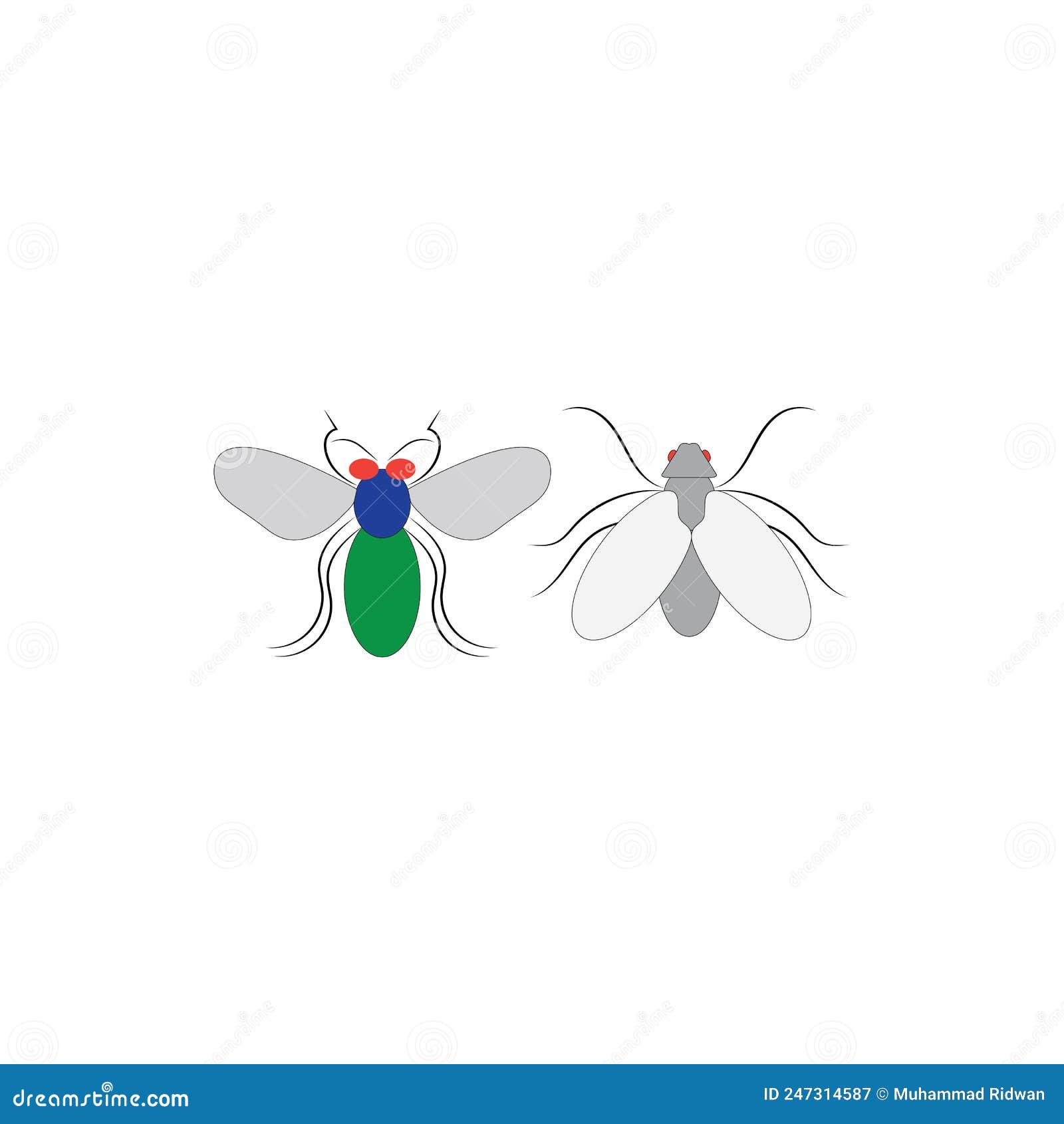 Fly Design Illustration Vector Stock Vector - Illustration of single ...