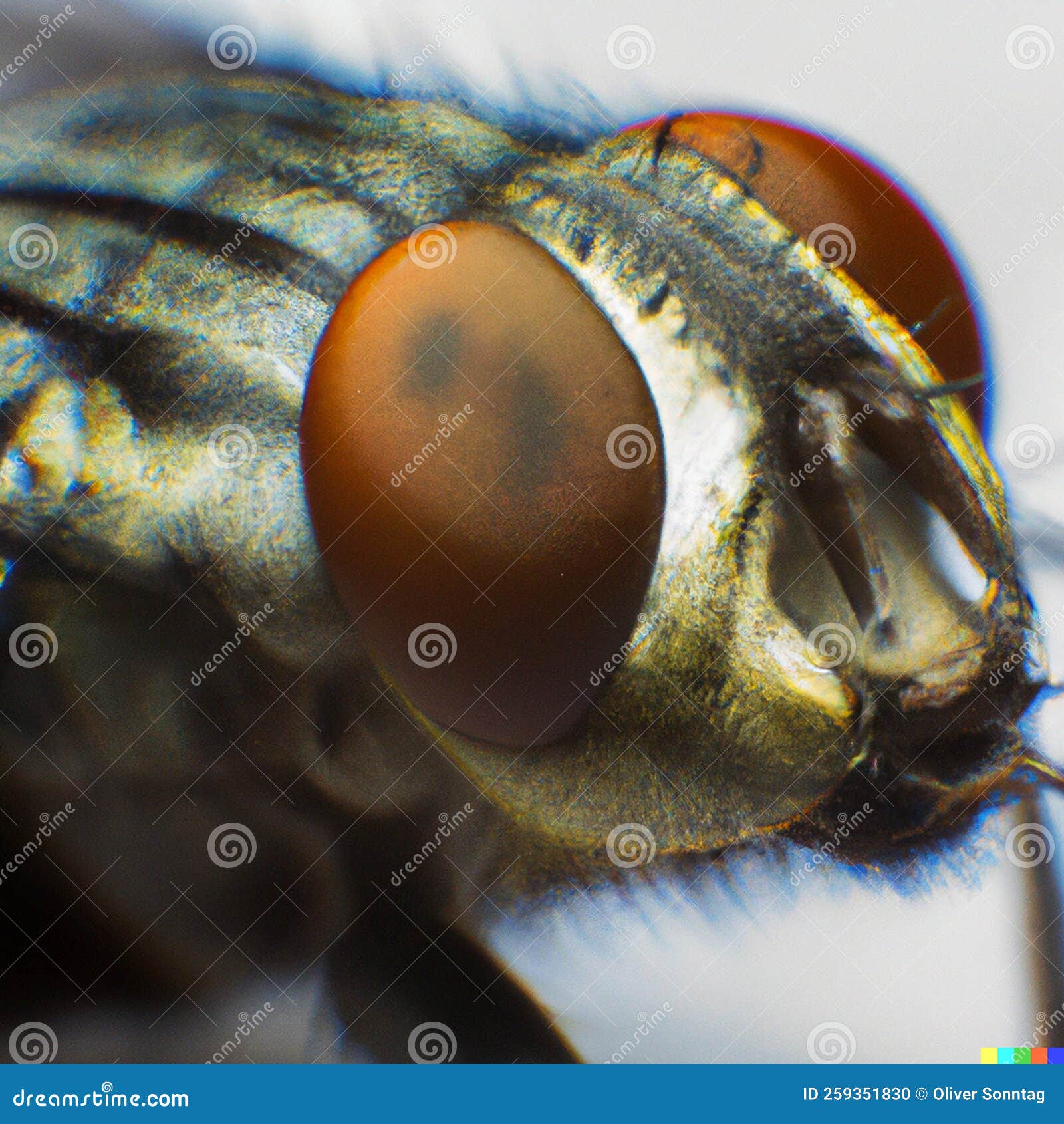 Fly eyes stock photo. Image of fluffy, insect, honey - 259351830