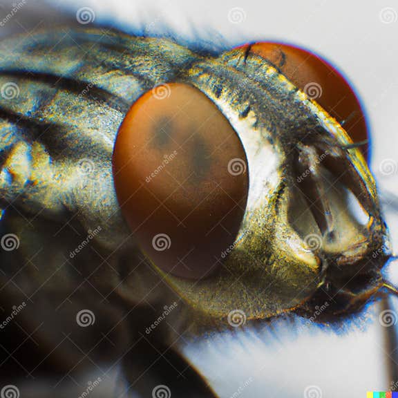 Fly eyes stock photo. Image of fluffy, insect, honey - 259351830