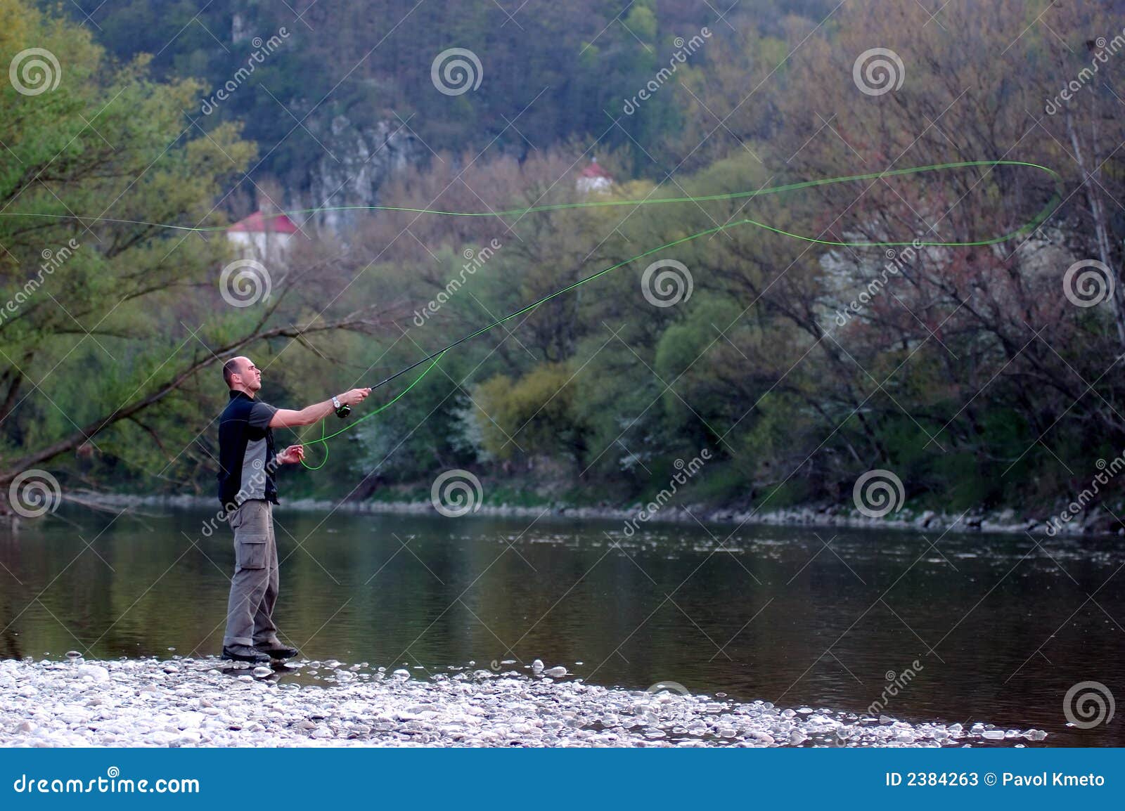 Fly fishing stock image. Image of outdoors, reel, flow - 2384263