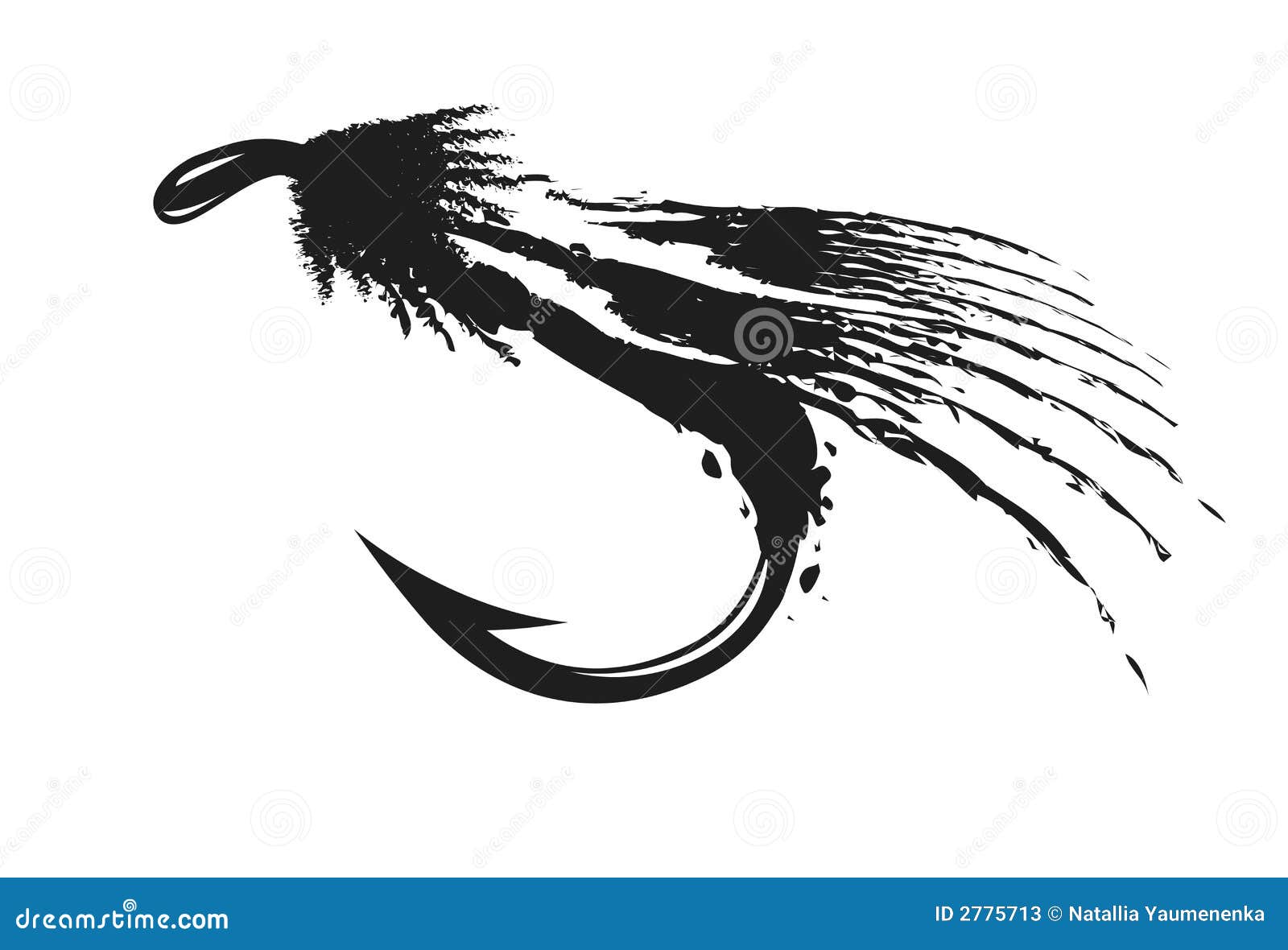 Fly-fishing stock vector. Illustration of freshwater, outdoors - 2775713