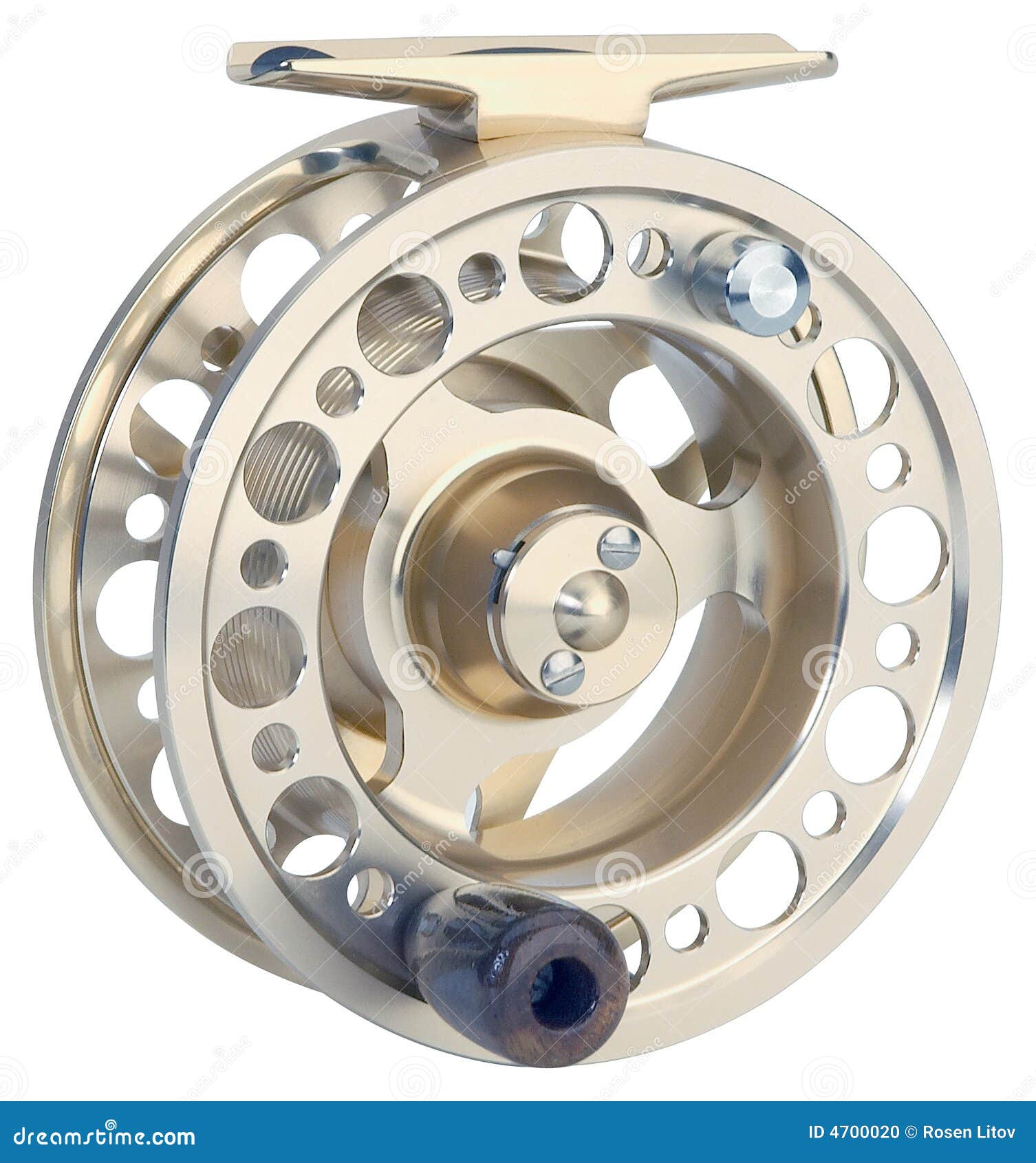 Fly fishing reel stock photo. Image of circular, simple - 4700020
