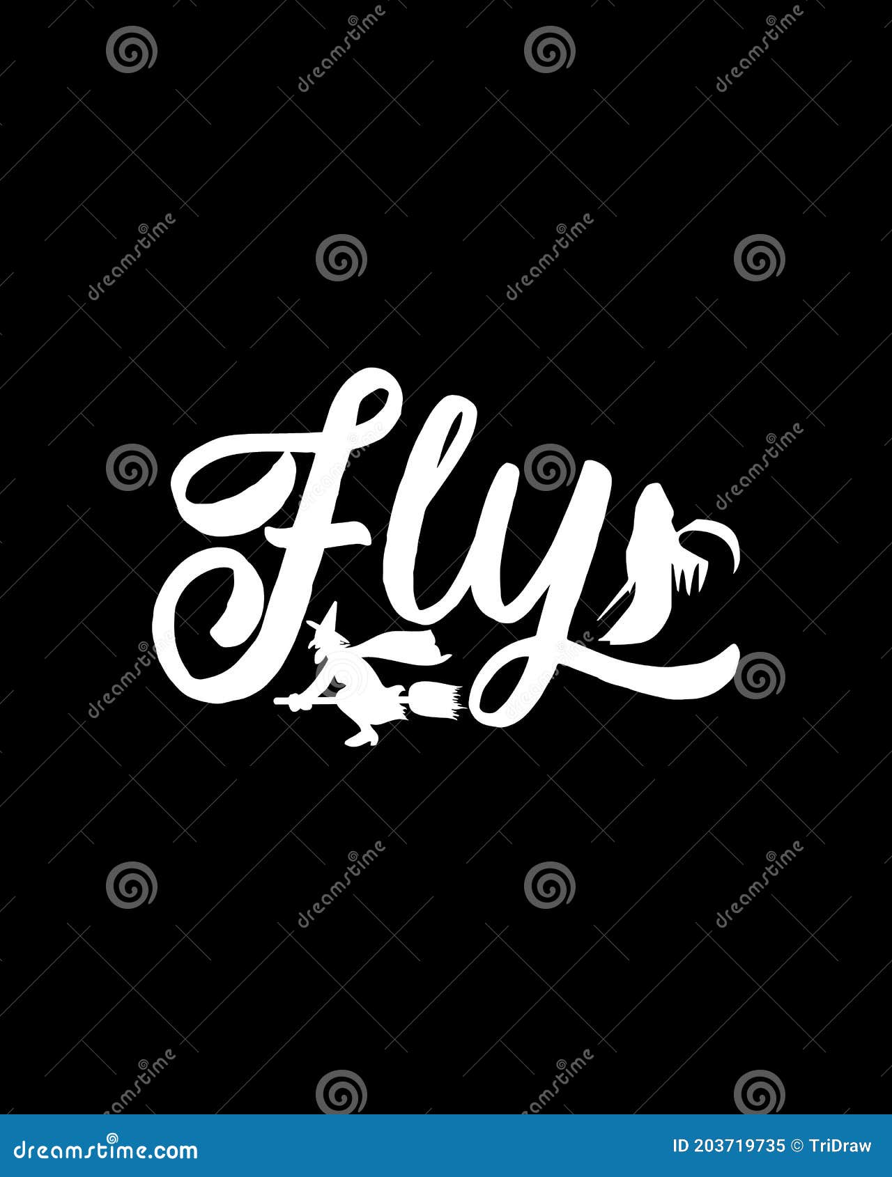 Fly. Hand Drawn Typography Poster Design Stock Vector - Illustration of ...