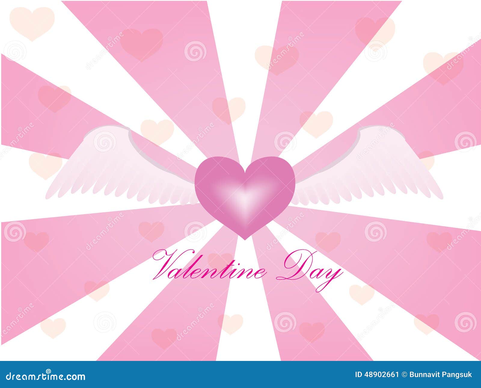 Fly heart stock illustration. Illustration of template - 48902661