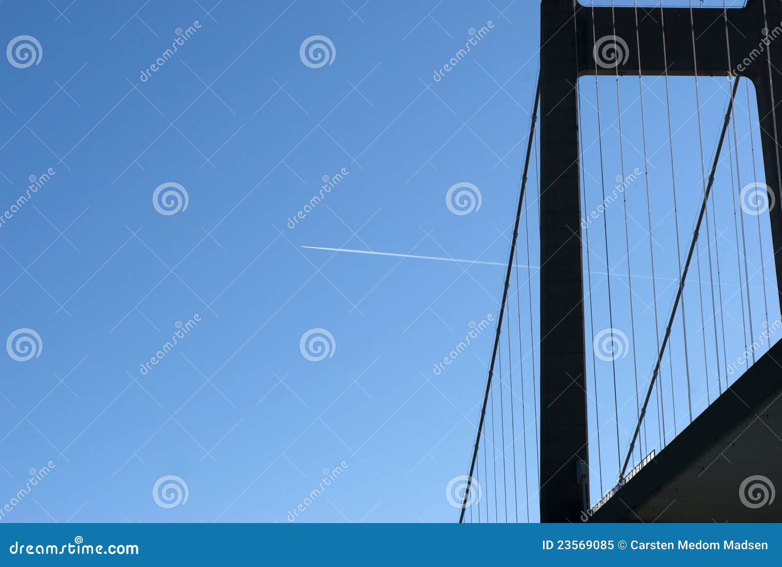 Fly high over bridge stock image. Image of outdoors, denmark - 23569085