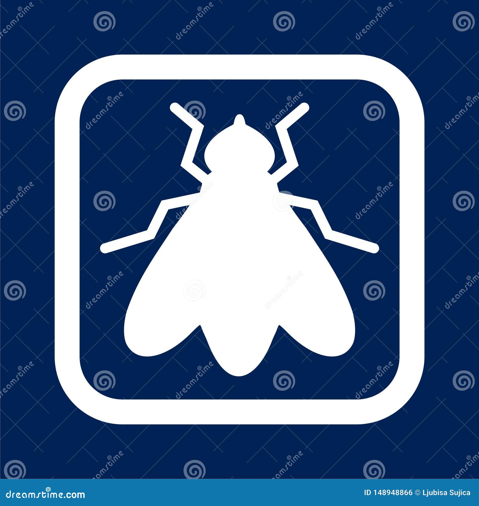 Fly icon - Illustration stock illustration. Illustration of color ...