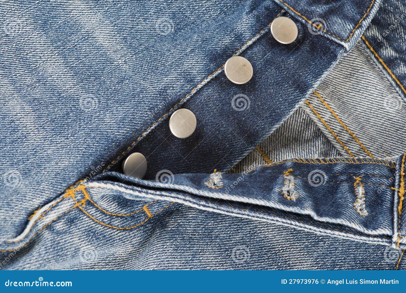 Fly of the Jeans with Button Closure Stock Photo - Image of bottoms ...