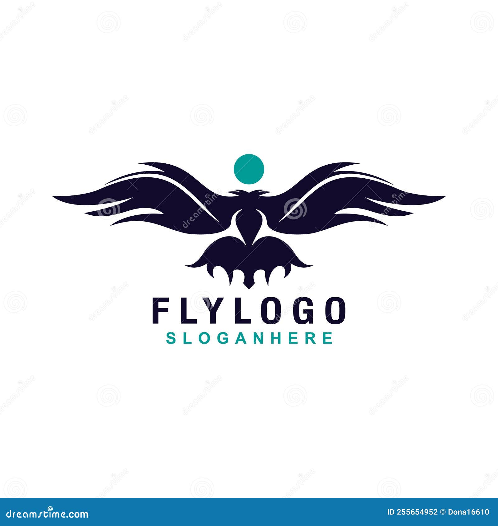 Fly logo stock vector. Illustration of graphic, abstract - 255654952