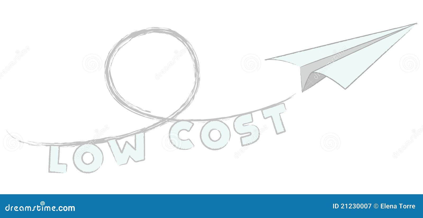 Fly low cost vector stock vector. Illustration of passenger - 21230007