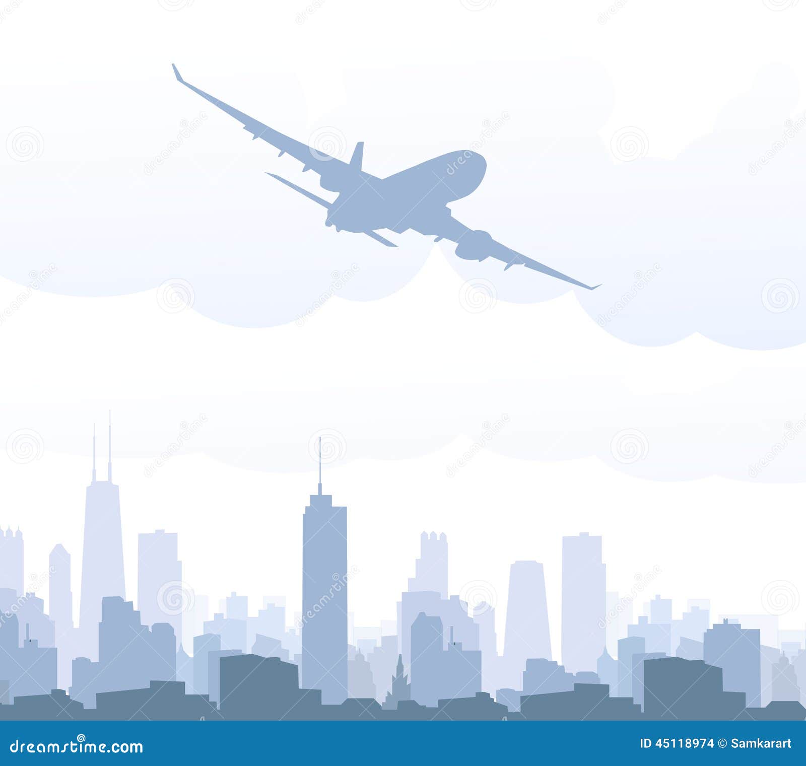 Fly over City-vector stock vector. Illustration of icon - 45118974