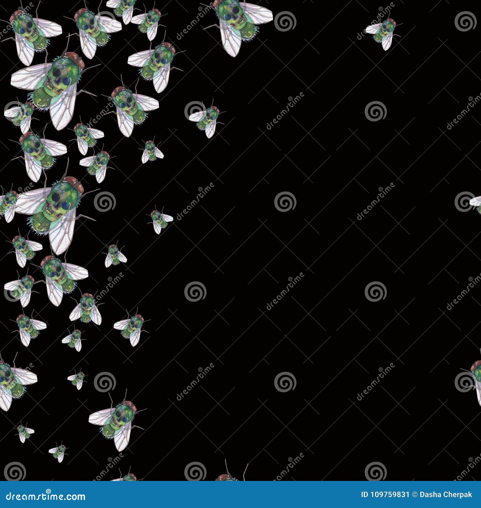 Fly pattern stock illustration. Illustration of pattern - 109759831