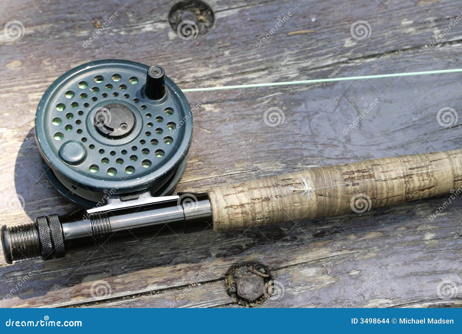 Fly Rod stock photo. Image of line, real, fishing, wood - 3498644