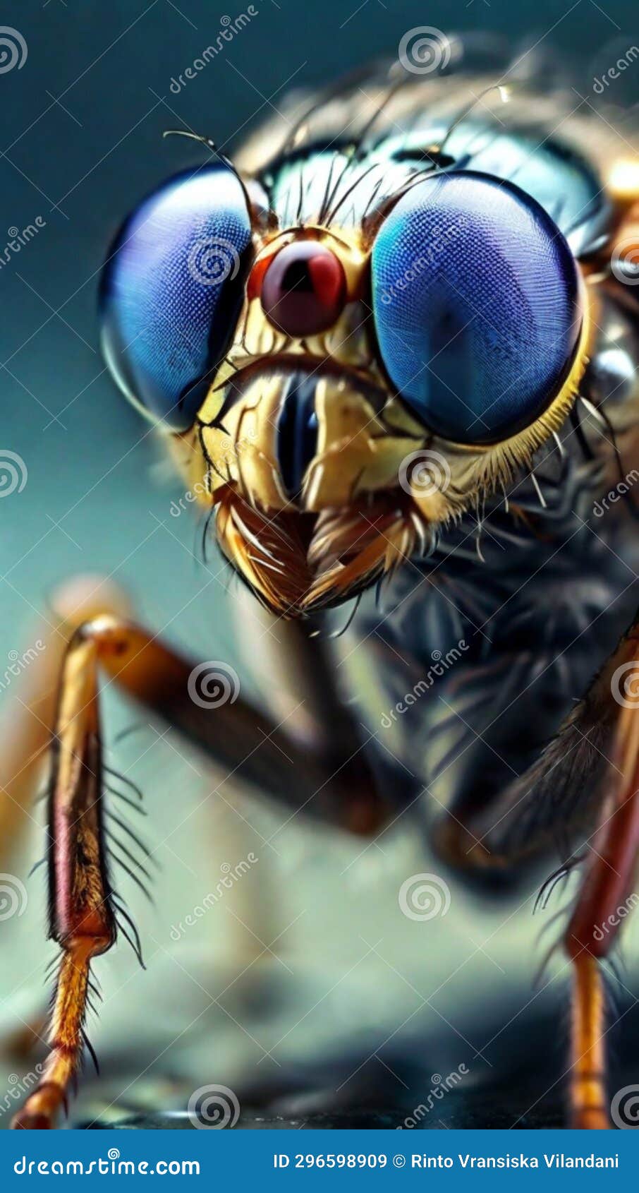 The Fly S Eyes Were Photographed Using a Macro Camera Stock ...
