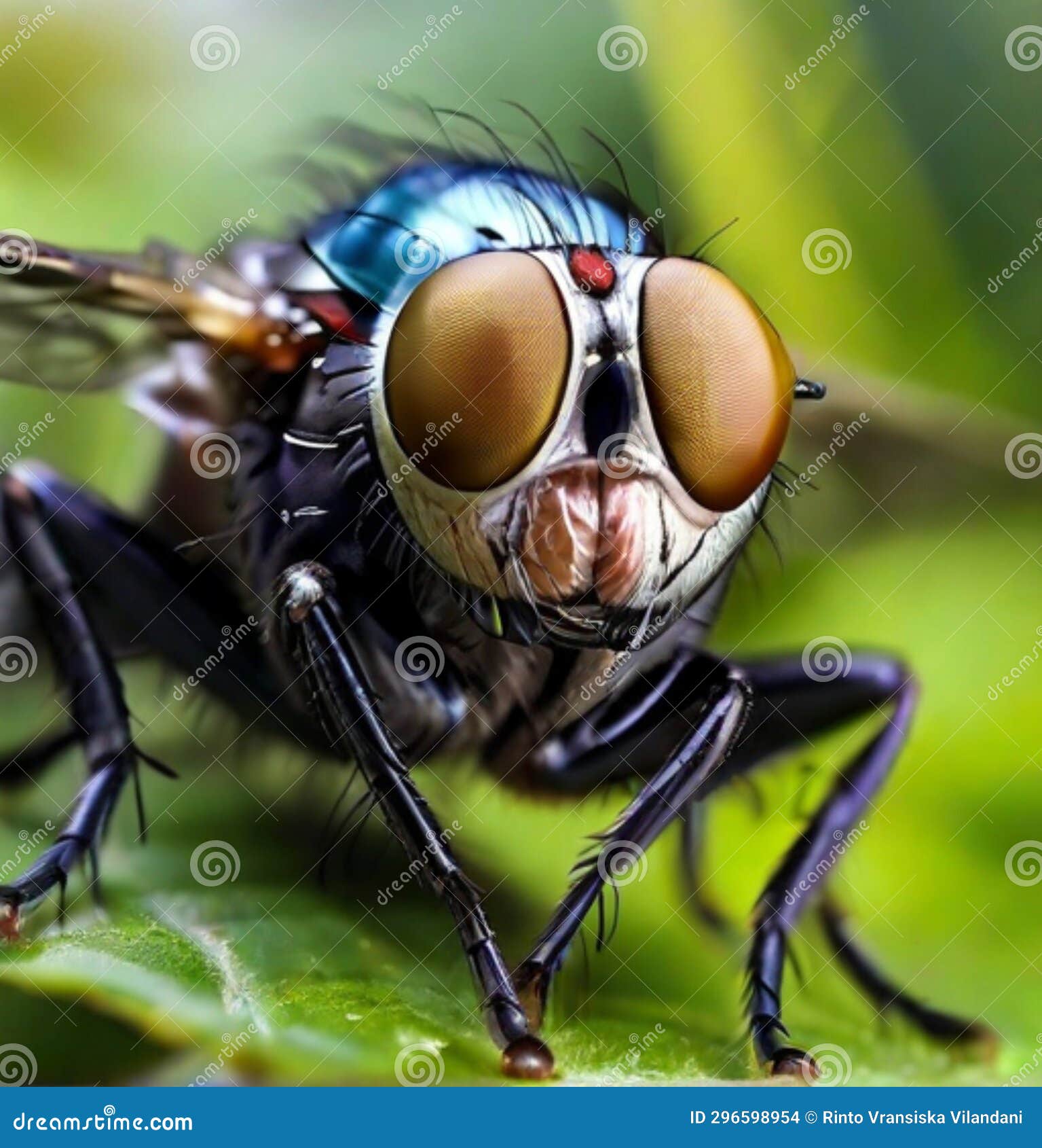 The Fly S Eyes Were Photographed Using a Macro Camera Stock ...