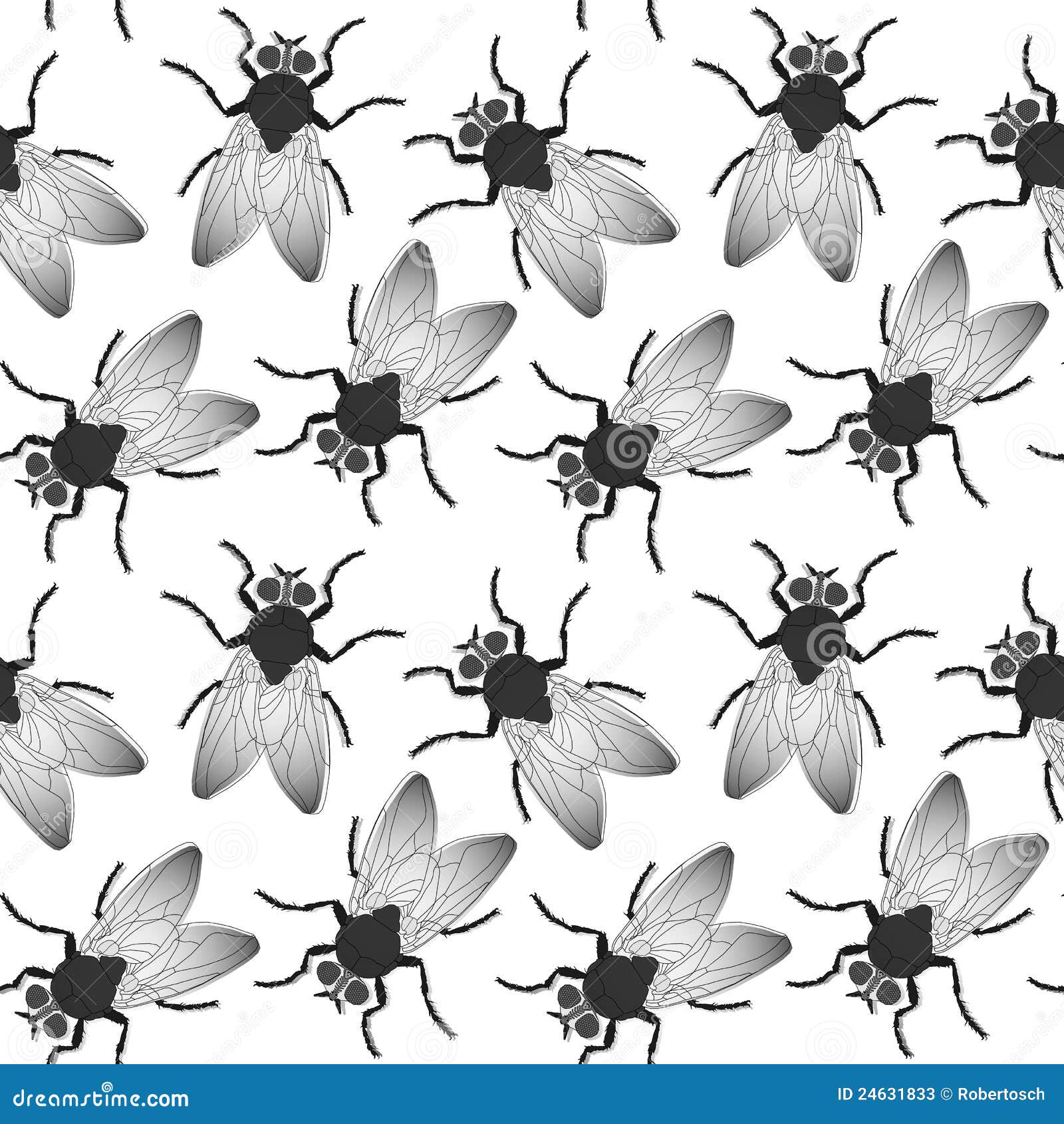 Fly seamless texture stock vector. Illustration of close - 24631833